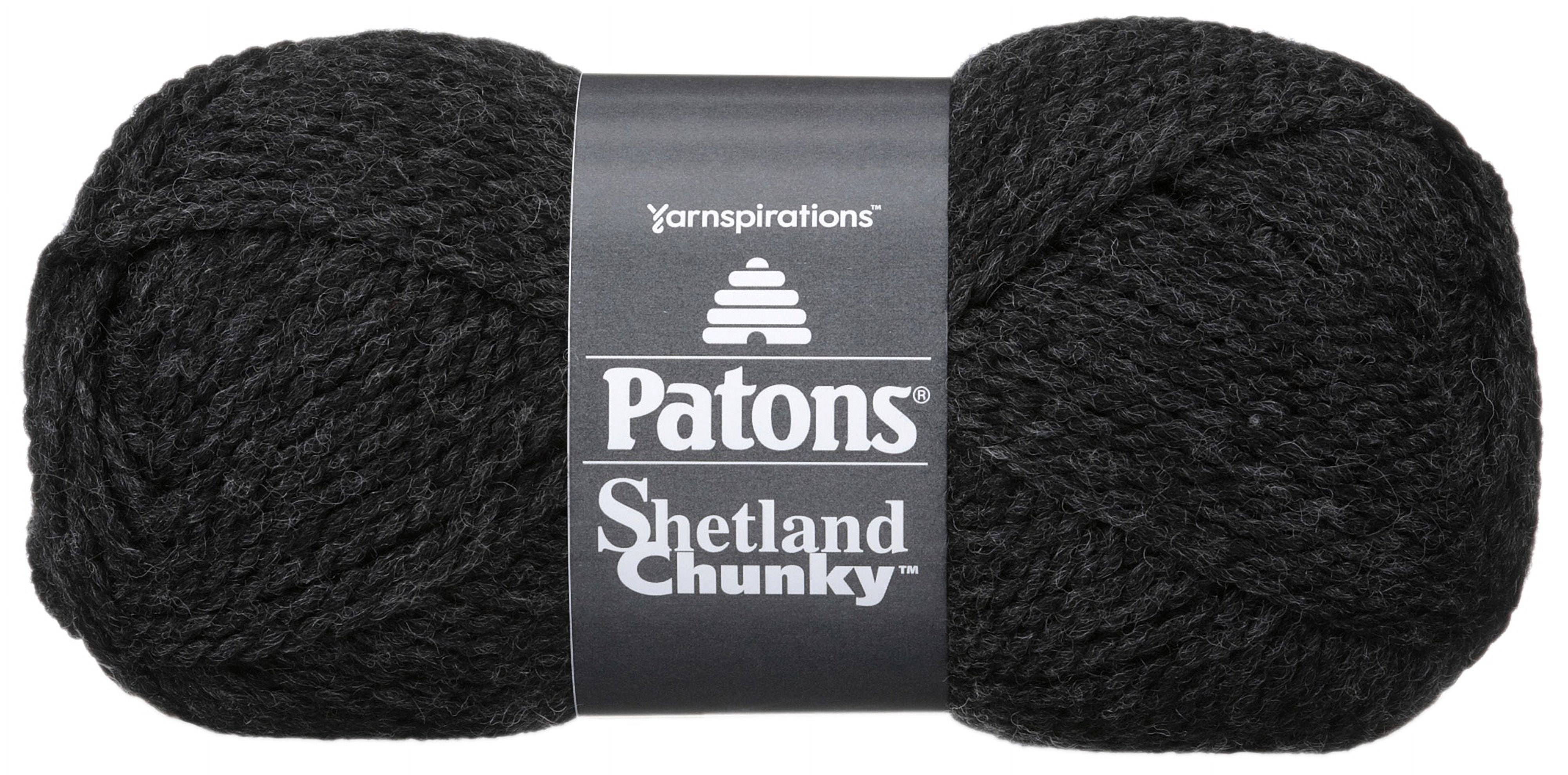 Patons Shetland Chunky Yarn-Charcoal - Walmart.com
