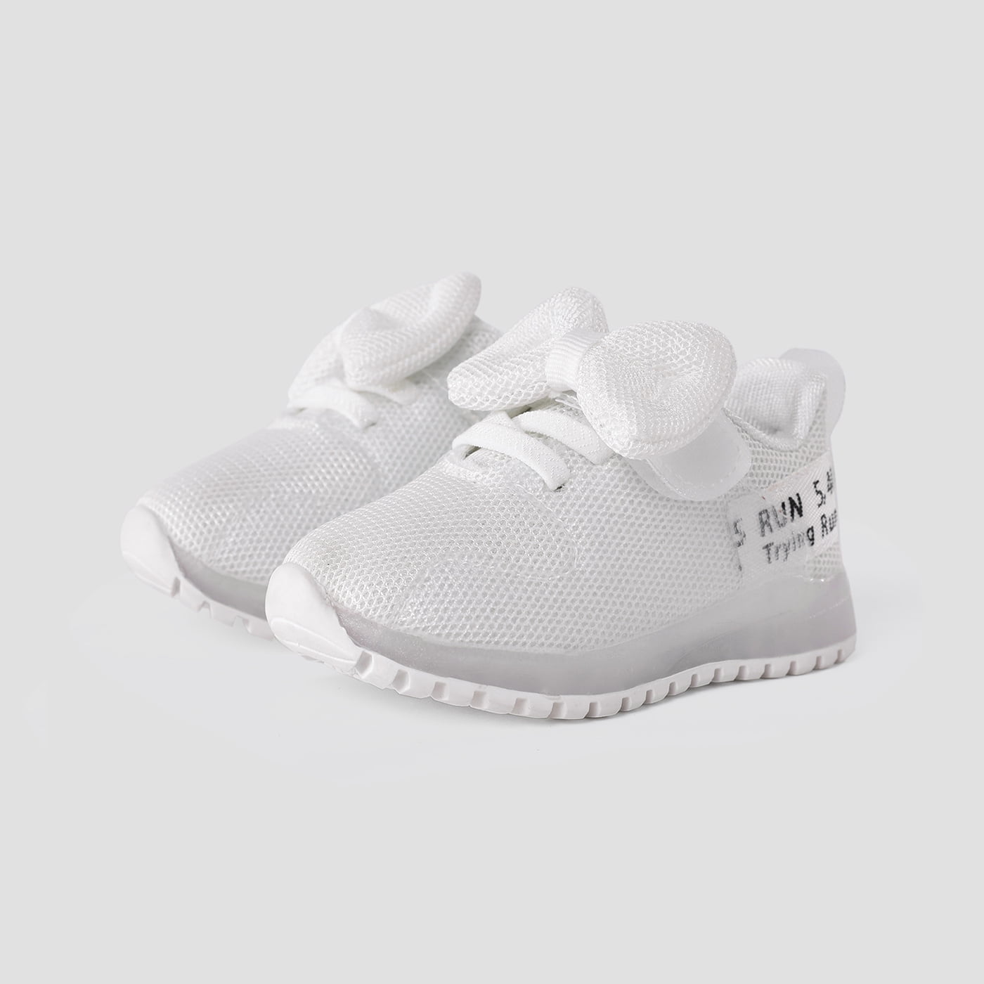 Patpat Light Up White Shoes Girls Athletics Sport Sneakers for Toddler ...