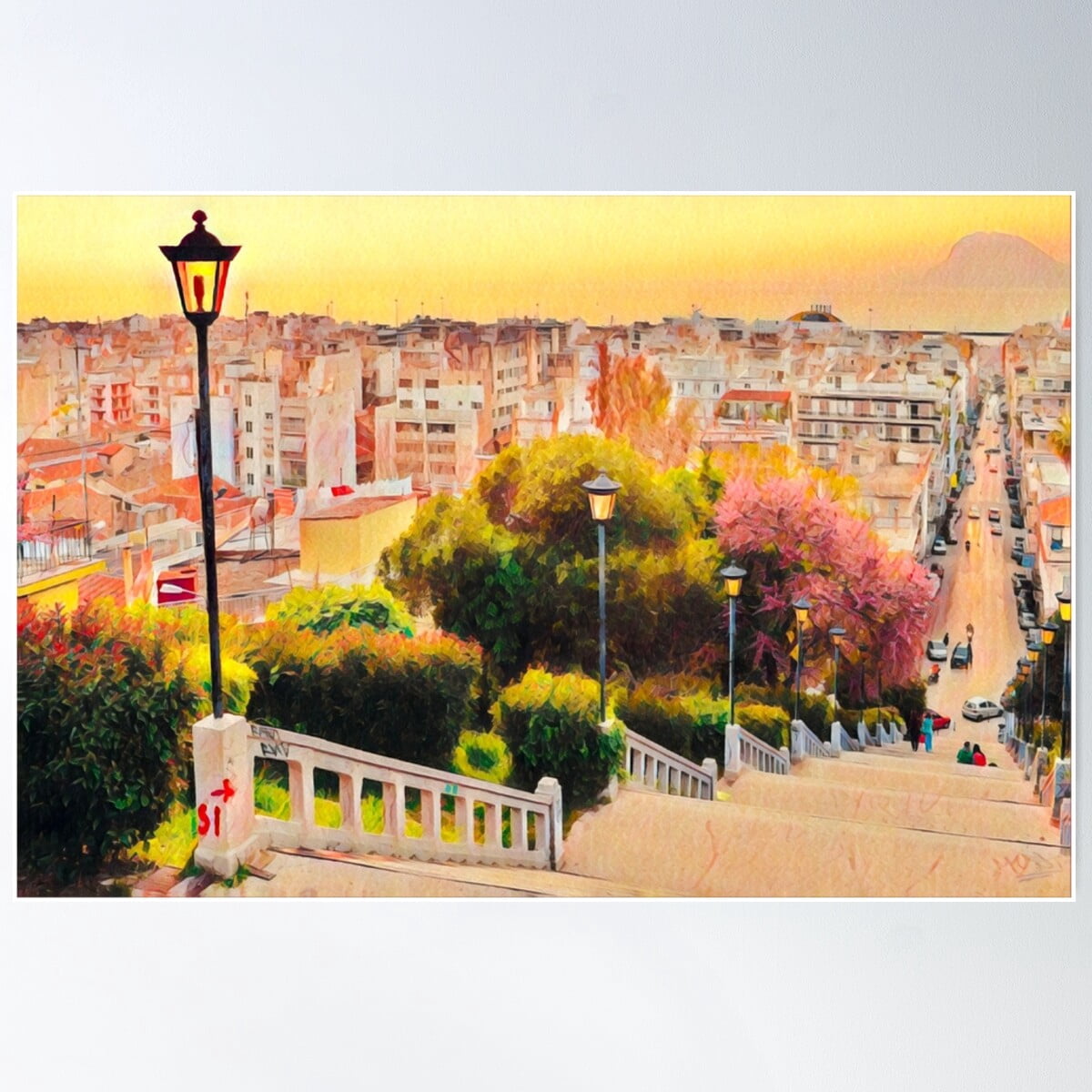 Patras Greece Poster Wall Art, Modern Wall Decor For Living Room ...