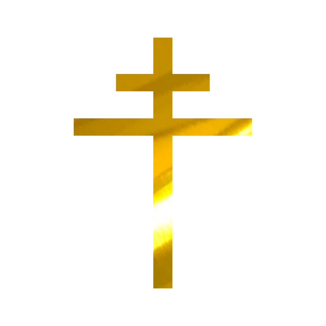 Patriarchal Cross Sticker Decal Die Cut - Self Adhesive Vinyl ...