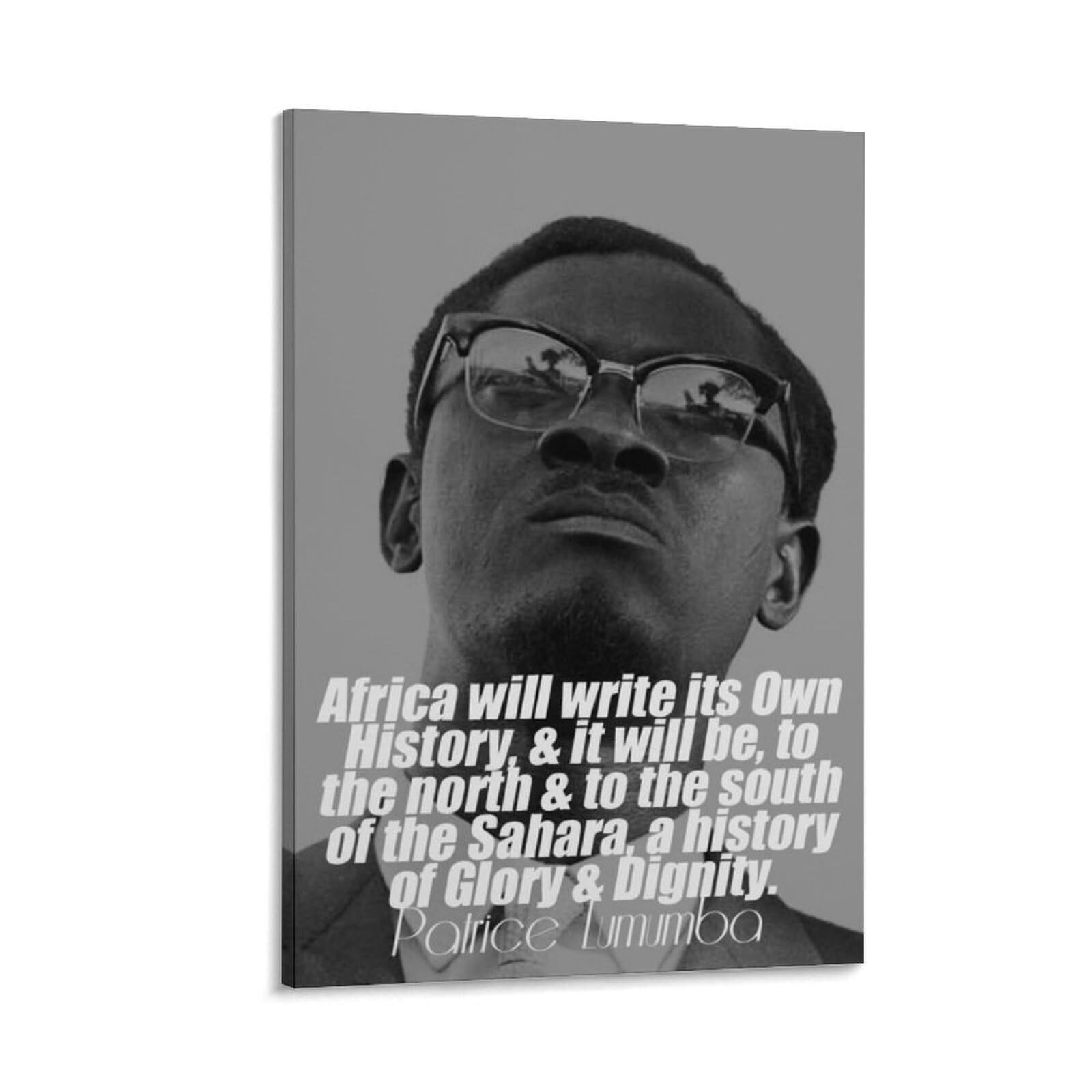 Patrice Lumumba Inspirational Quotes Portrait Poster 4 Gift Wall Decor ...
