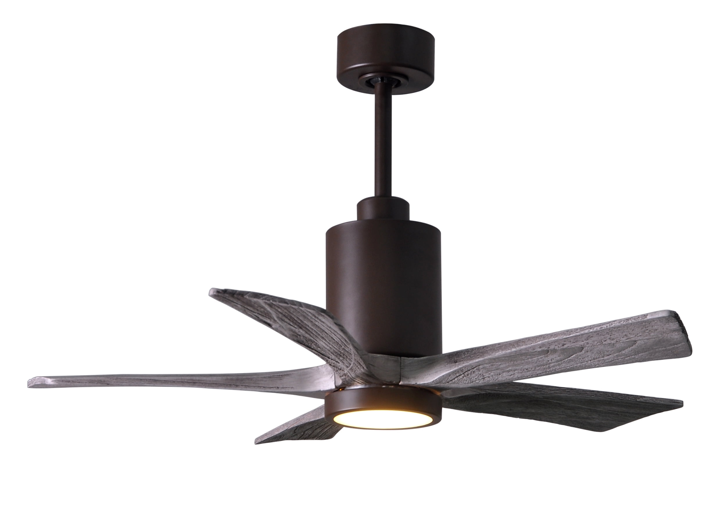 Patricia-5 five-blade ceiling fan in Textured Bronze finish with 42 ...