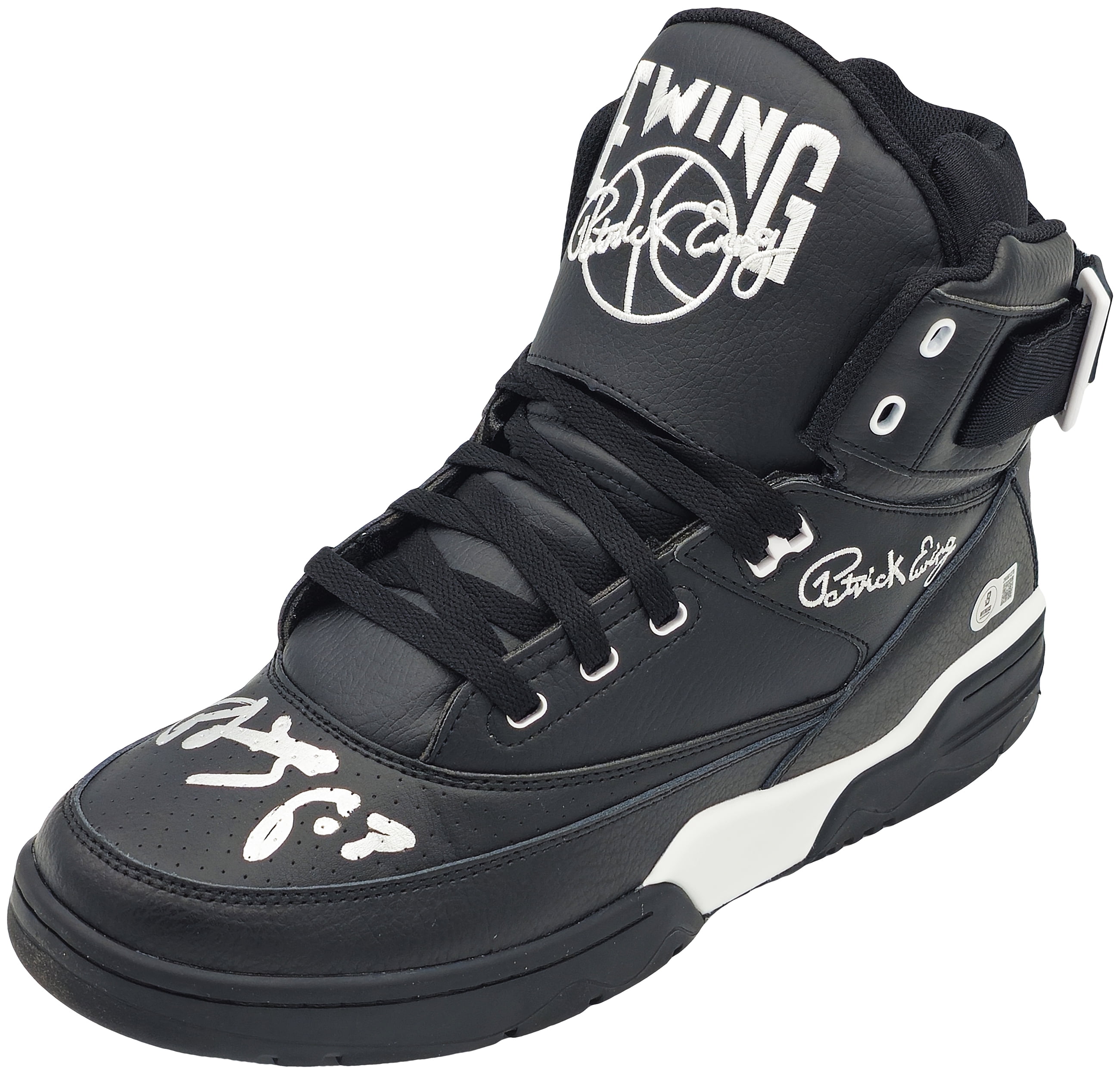 Patrick Ewing Autographed Black Ewing Athletics 33 HI Left Shoe New ...