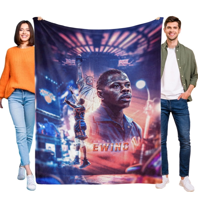Patrick Ewing Basketball Player Blanket Soft Throw Blanket Micro Fleece ...