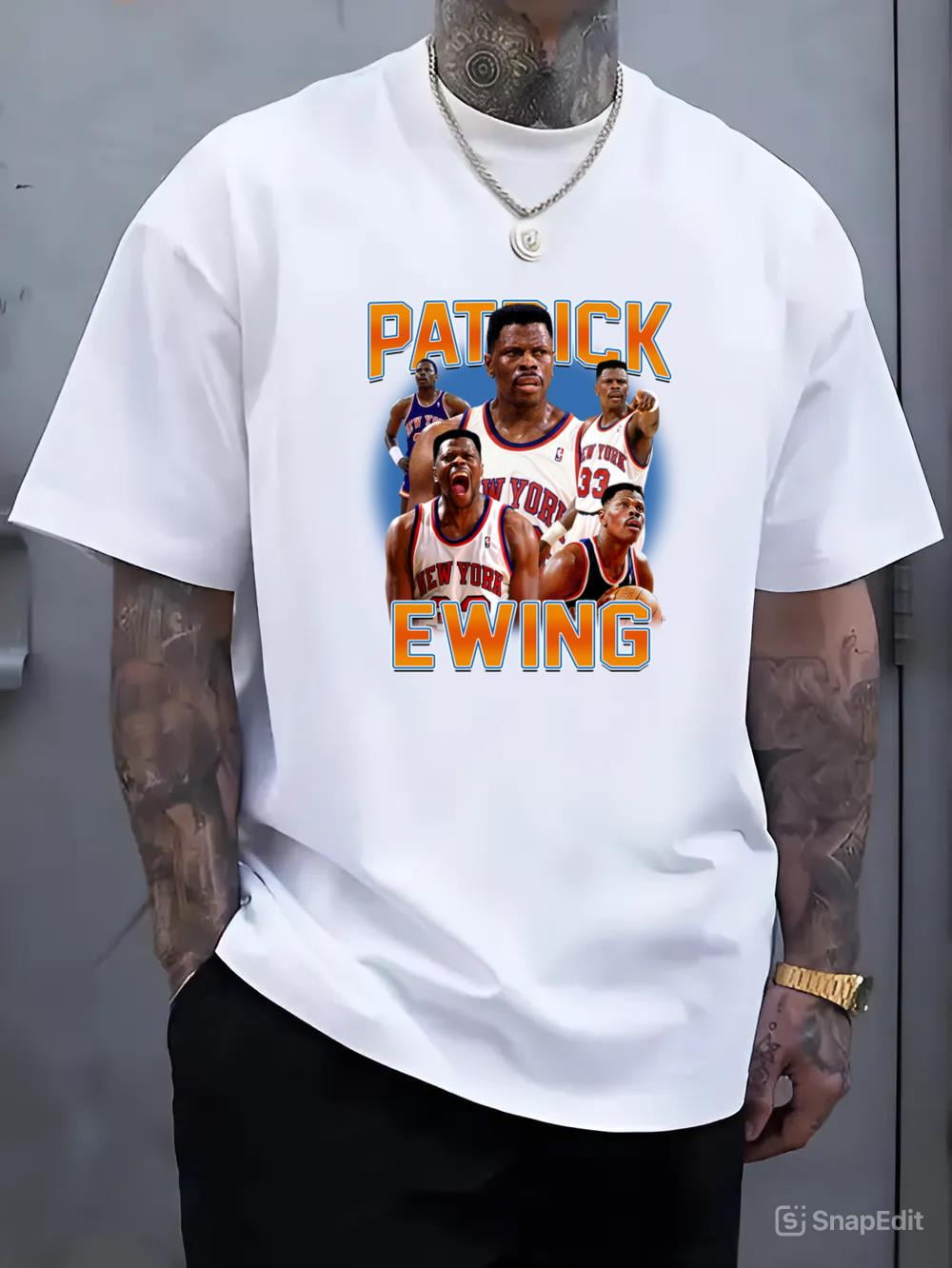 Patrick Ewing Shirt Basketball T Shirt Gift Fan Him New York Throwback ...