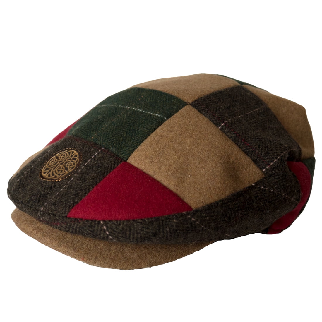 Patrick Francis Book of Kells Irish Hat Tweed Flat Cap | Patch Work Hat ...