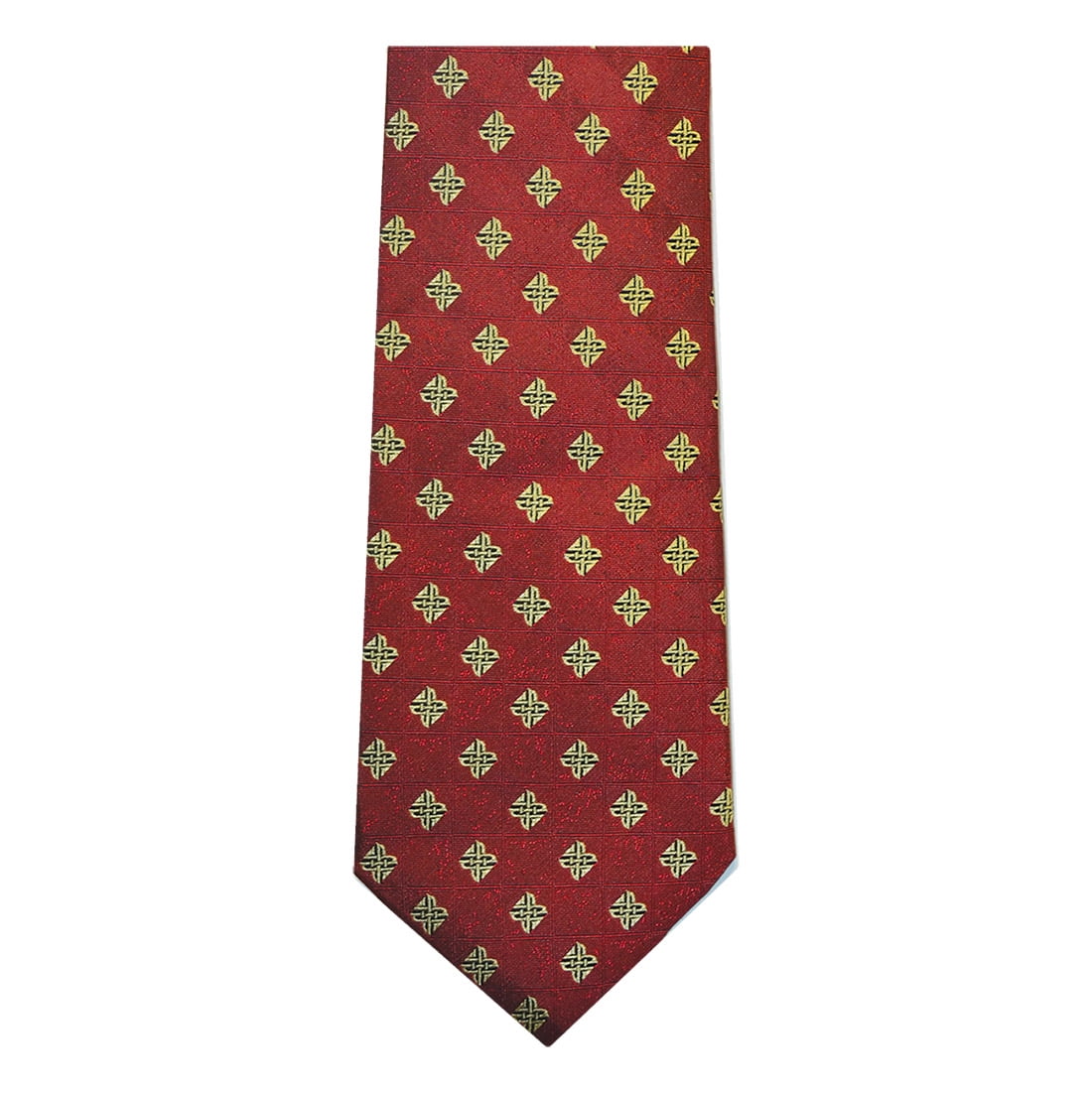 Patrick Francis Father's Day 100% Silk Red Celtic Design Irish Tie ...