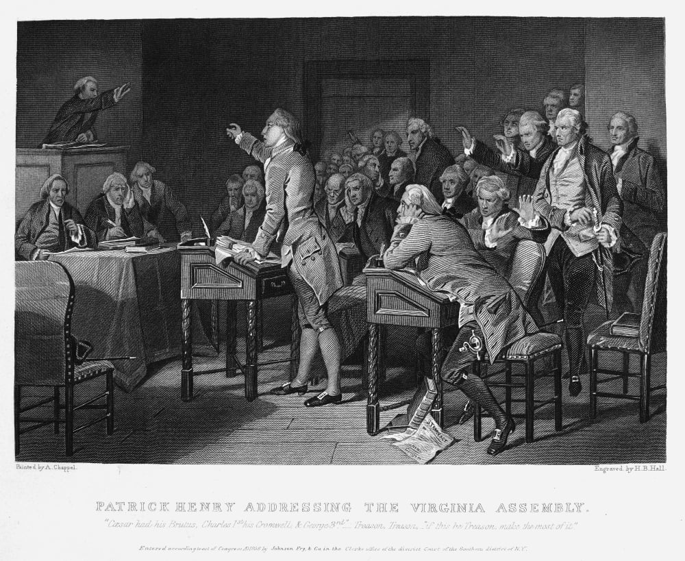 Patrick Henry. Namerican Revolutionary Leader. Patrick Henry Speaking ...