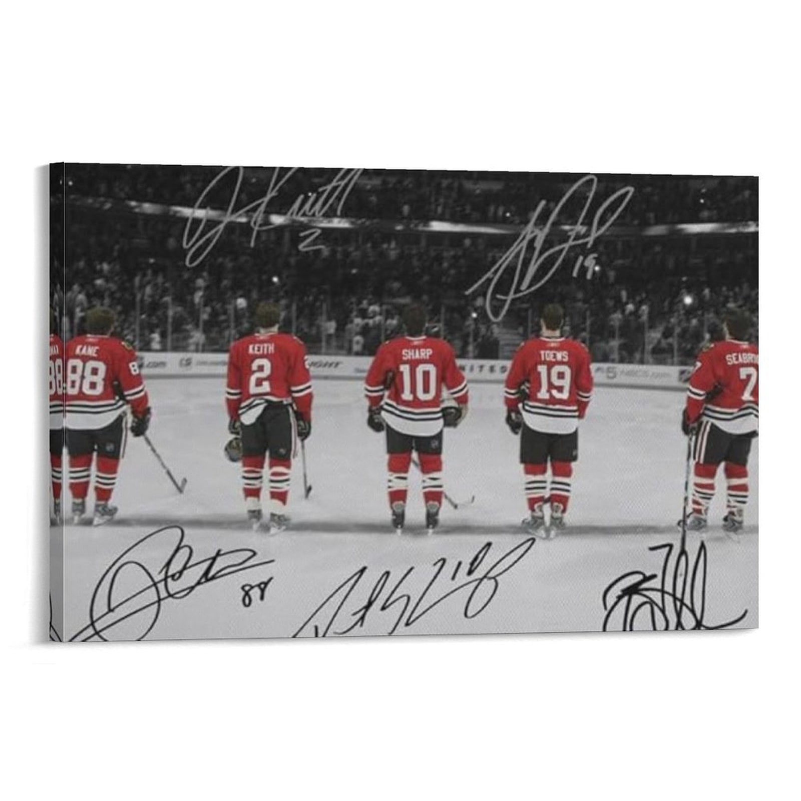Patrick Kane Sharp Jonathan Toews Keith Seabrook Signed Poster Posters ...