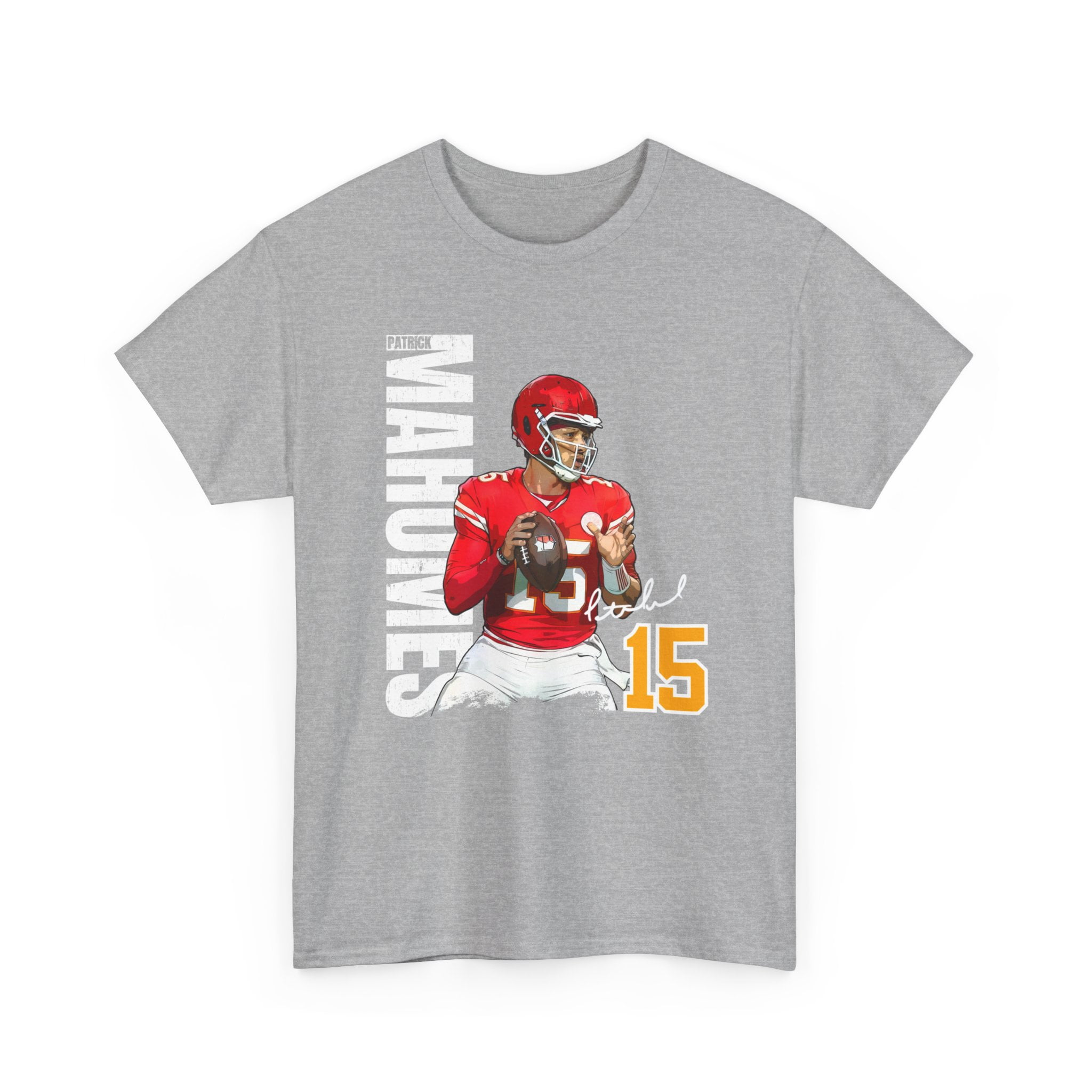 Patrick. Mahomes #15 football cartoon Unisex Heavy Cotton Tee - Walmart.com