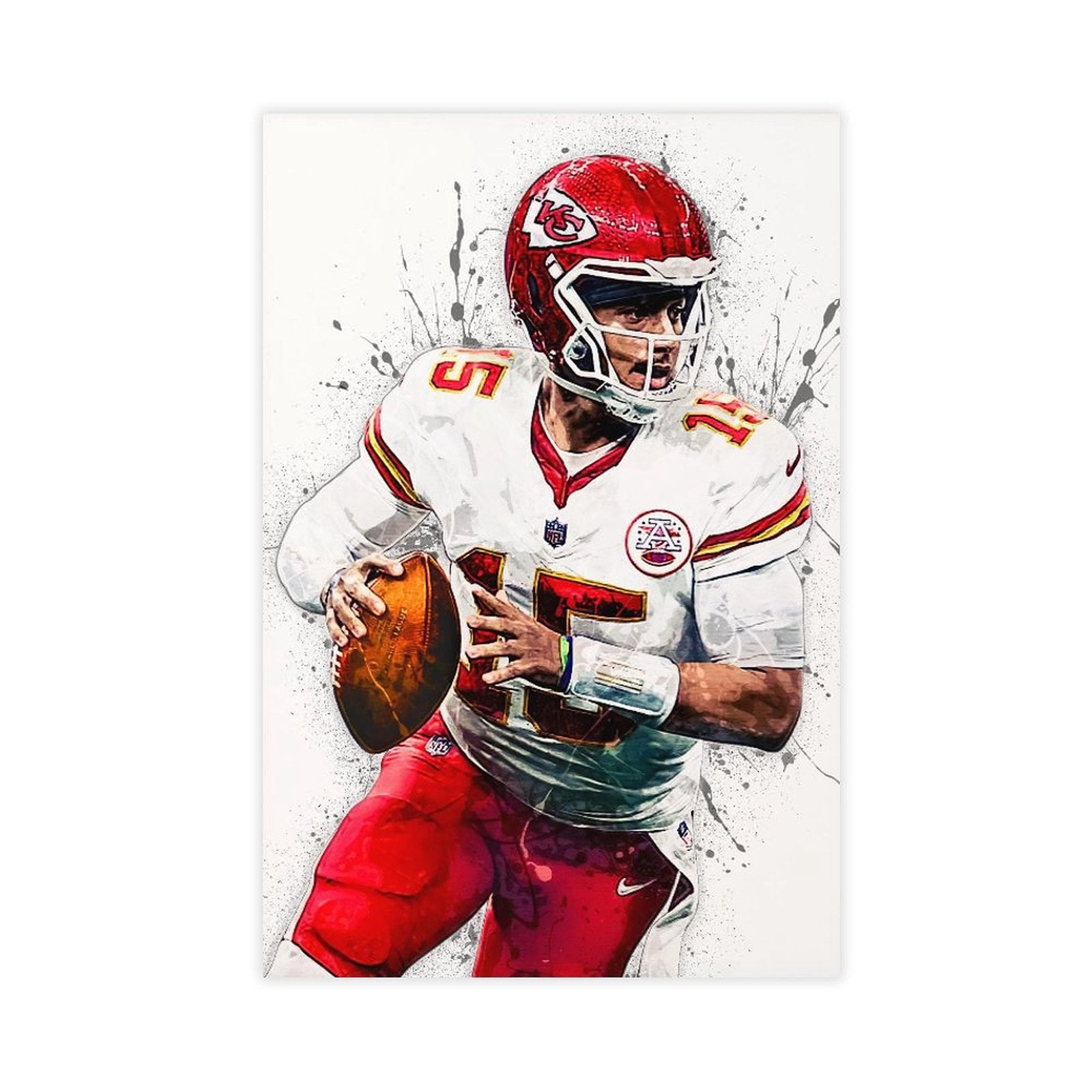 Patrick Mahomes, Football Player, Canvas Football Poster, Motivational ...