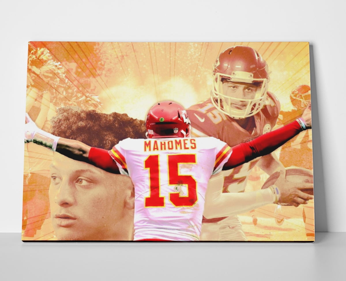 Patrick Mahomes KC Poster or Wrapped Canvas - Walmart.com