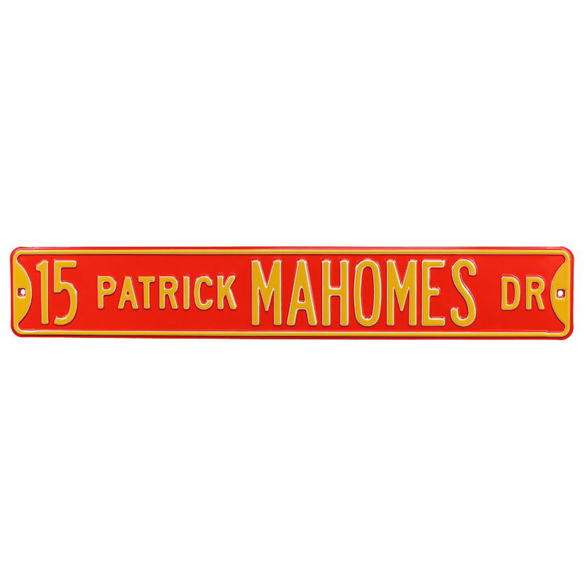 Patrick Mahomes Kansas City Chiefs 6" x 36" Steel Street Sign - Walmart.com