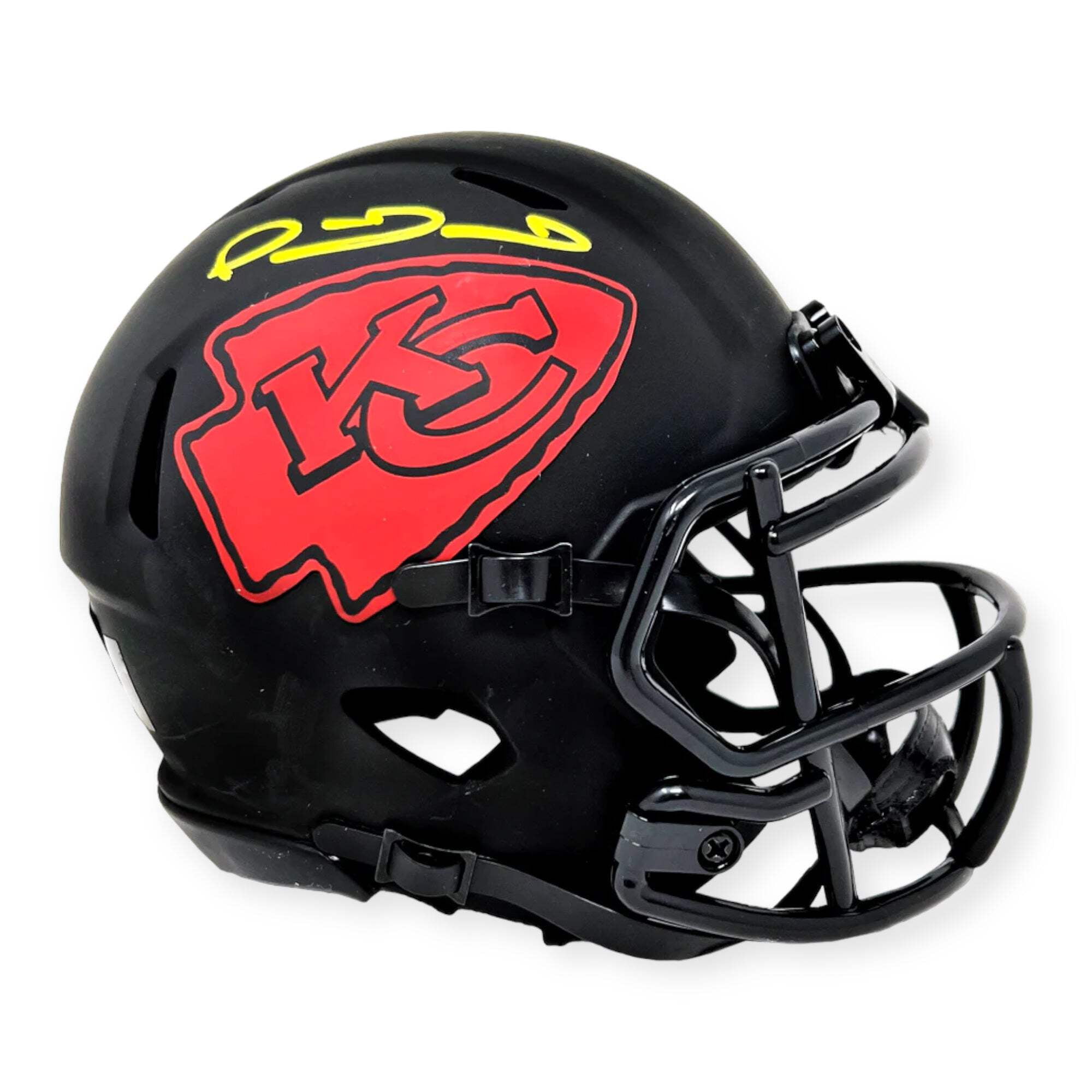 Patrick Mahomes Kansas City Chiefs Autographed Eclipse Mini Helmet BAS - Walmart.com