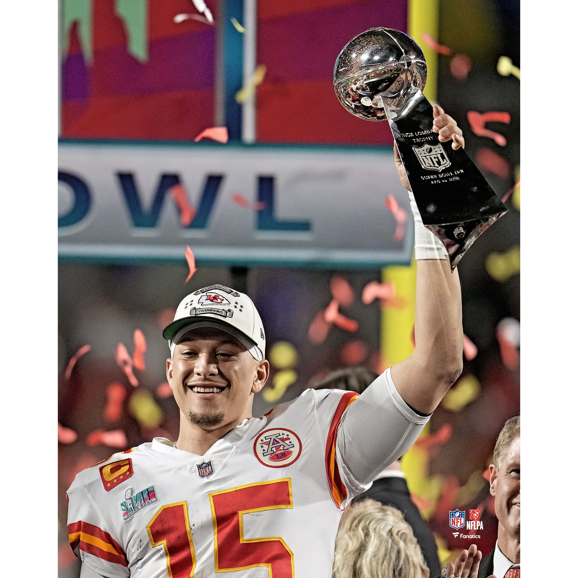 Patrick Mahomes Kansas City Chiefs Unsigned Super Bowl LVII Champions ...