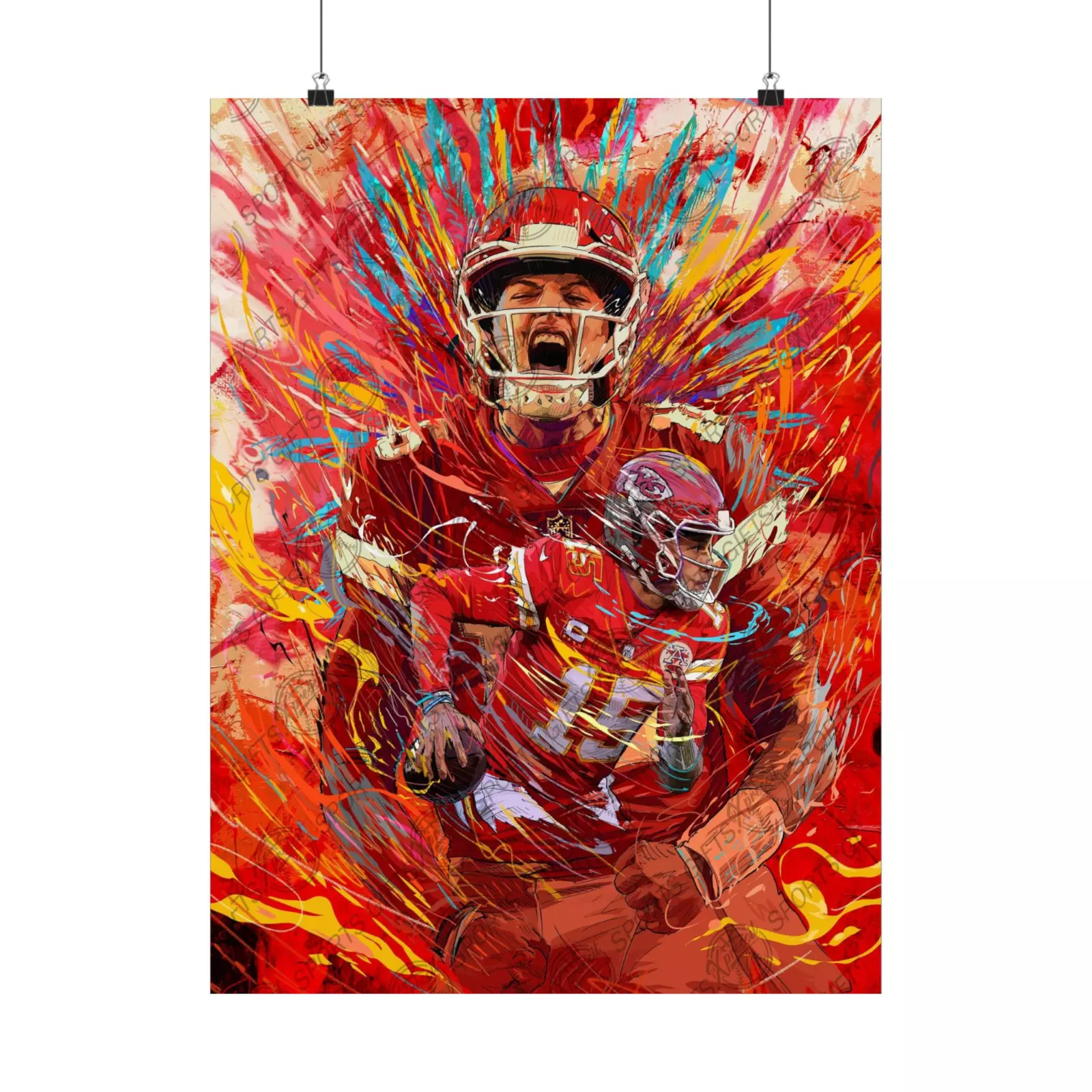 Patrick Mahomes | Kansas City | POSTER | Sports Wall Art, Kansas City ...