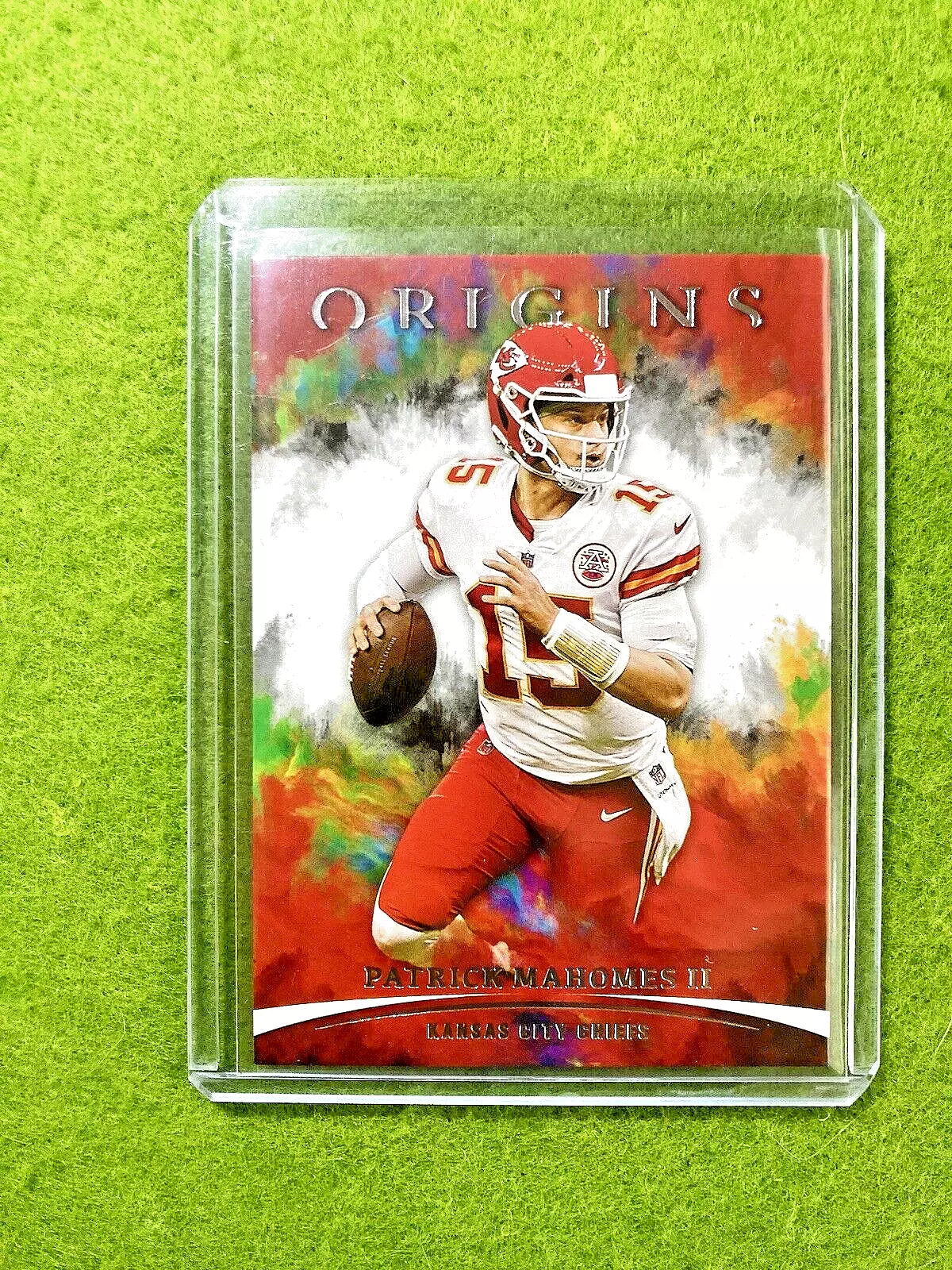 Patrick Mahomes ORIGINS CARD KC CHIEFS 2021 Panini PATRICK MAHOMES ...