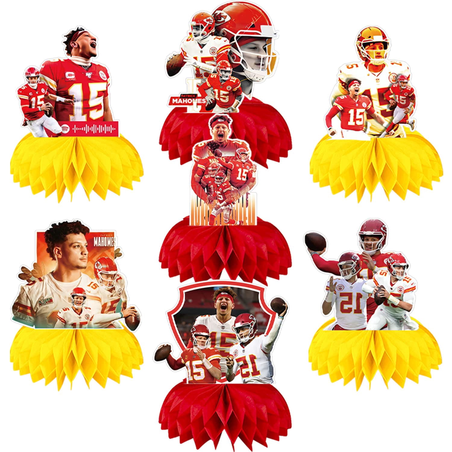 49ers Birthday Decorations Patrick Mahomes Party Decorations Honeycomb ...