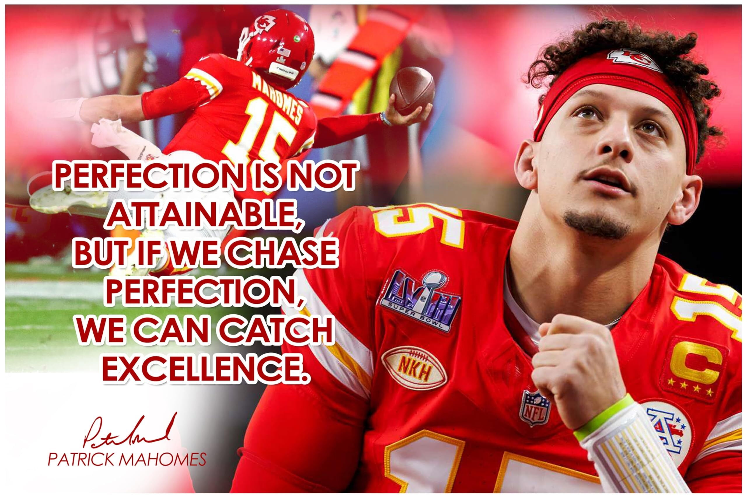 Patrick Mahomes Poster Motivational Quote Posters Inspirational ...