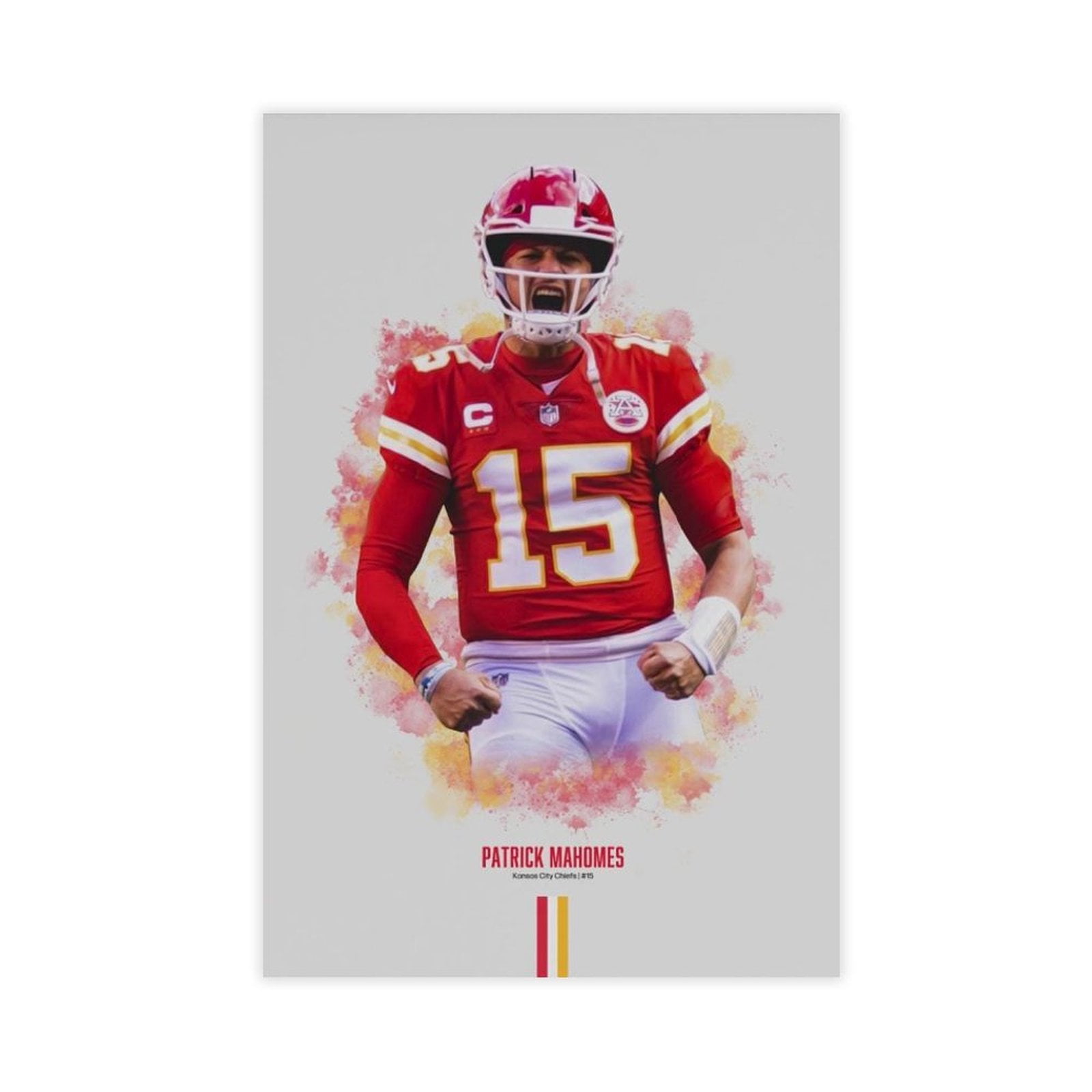 Patrick Mahomes Poster, NFL Poster, American Football Poster, Sports ...
