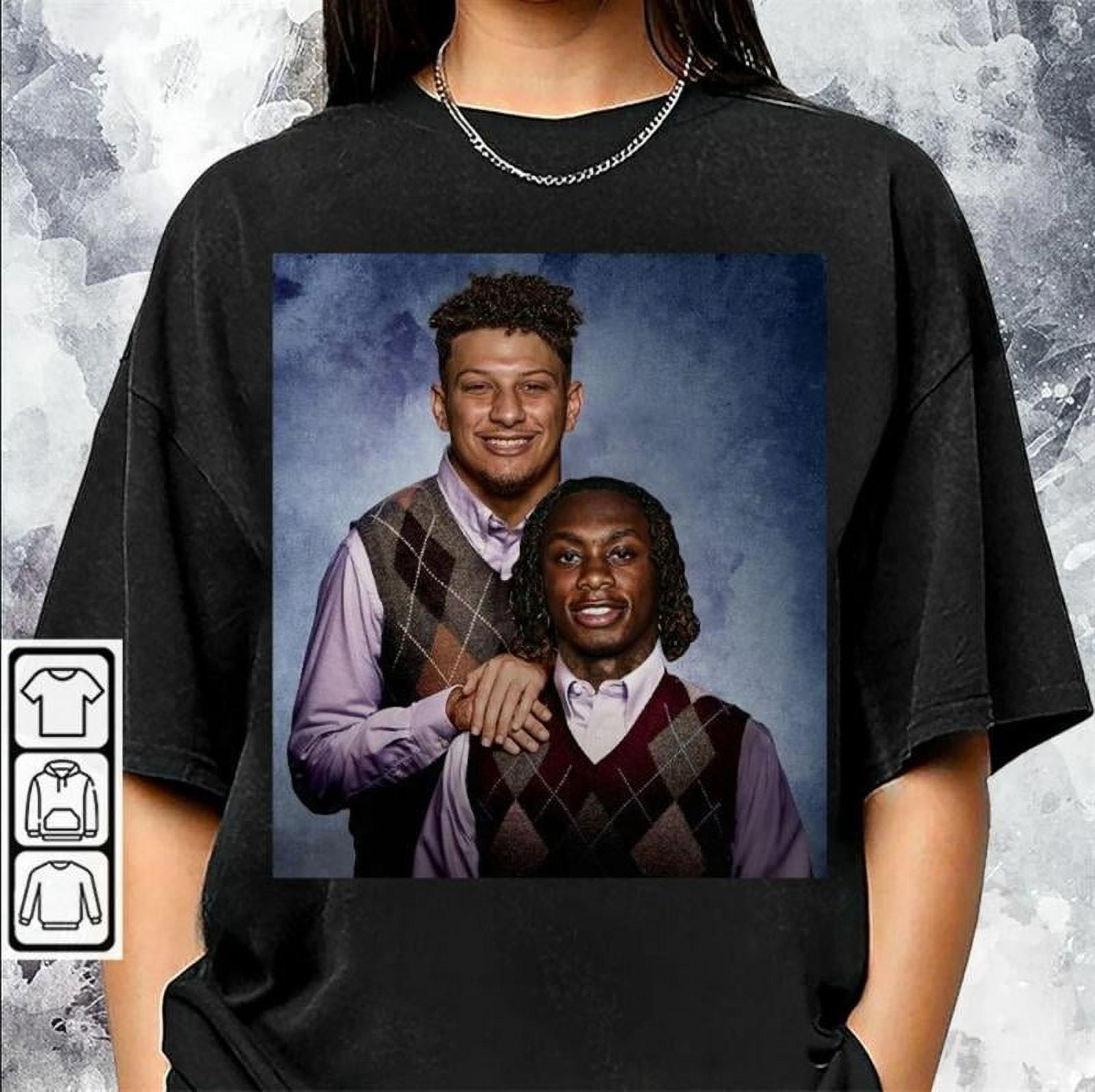 Patrick Mahomes Xavier Worthy Football Step Bros Game Day Unisex ...
