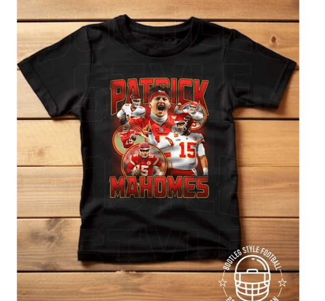 Patrick Mahomes shirt for Youth Boys Girls 90s rap vintage style ...
