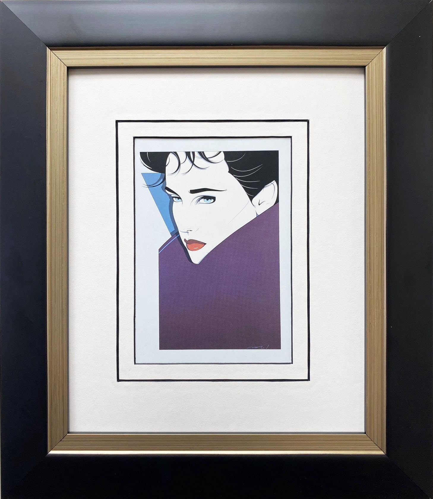 Patrick Nagel "Untitled #76" NEWLY CUSTOM FRAMED Art Deco Print Generic ...