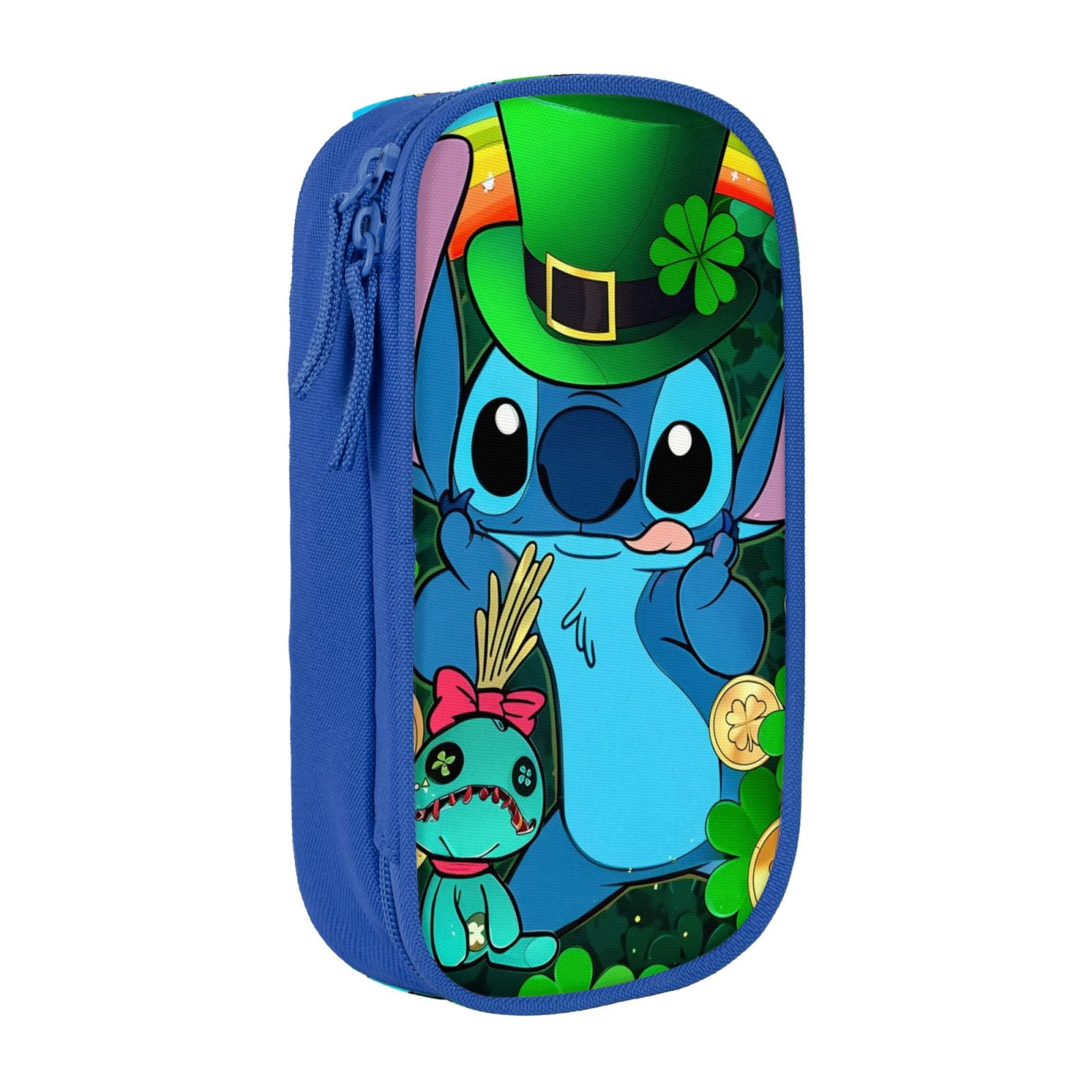 Patrick'S Day Stitch Pencil Case,Big Capacity Pencil Pouch Stationery ...