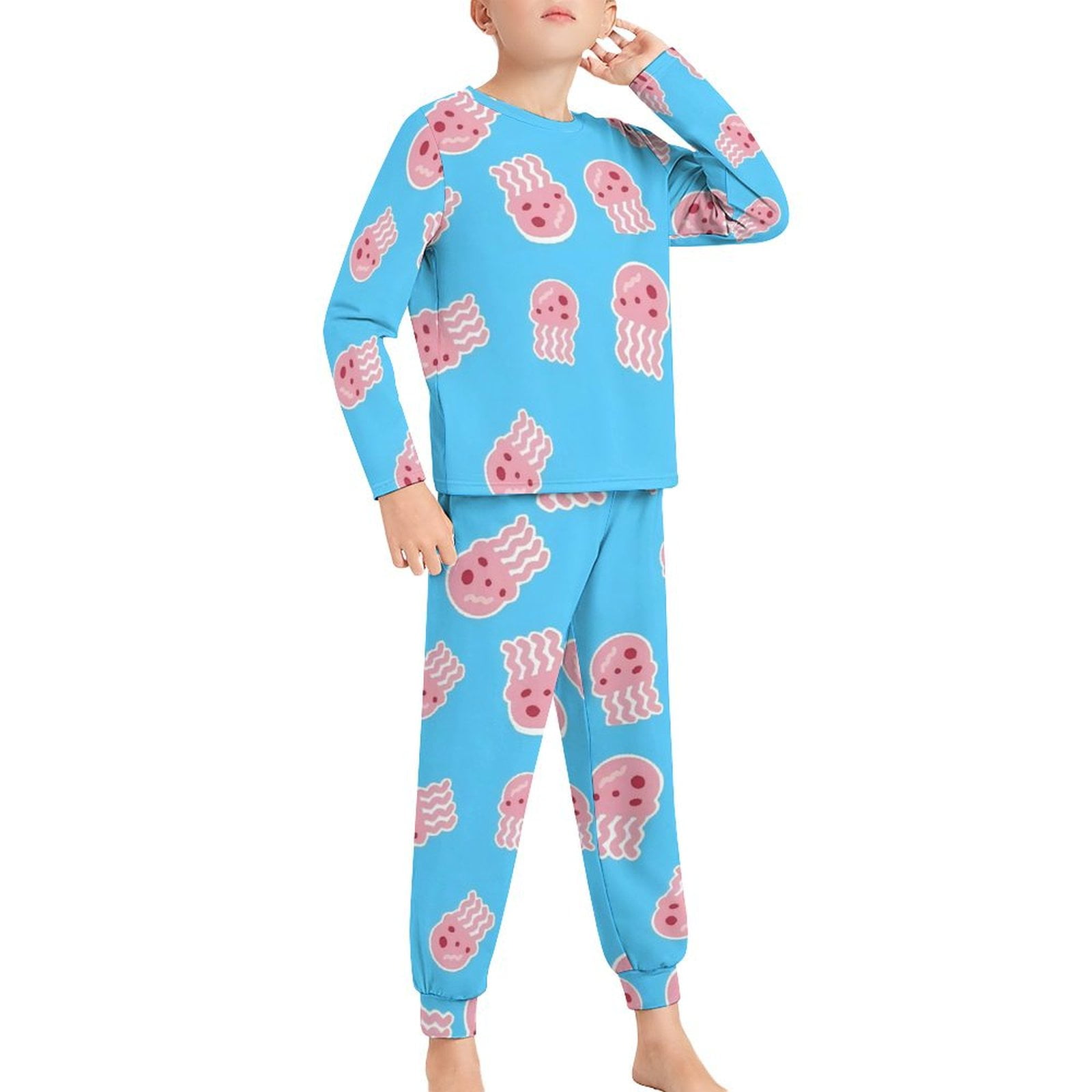Patrick Star Cartoon Anime Children's Long Sleeve Pajamas Set Boys ...
