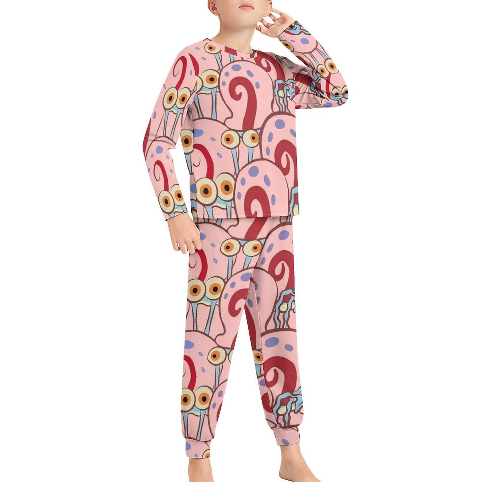 Patrick Star Cartoon Anime Children's Long Sleeve Pajamas Set Boys ...