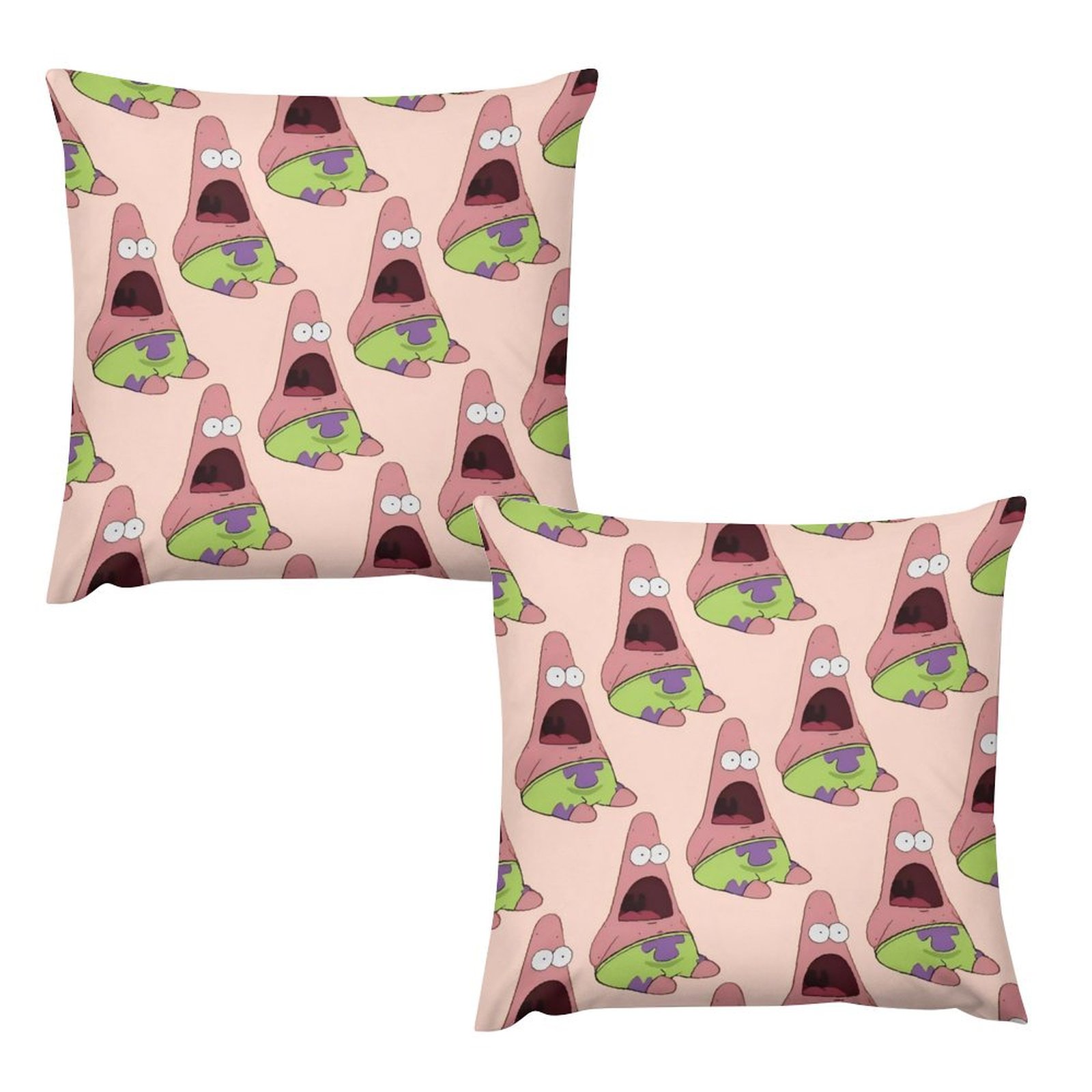 Patrick Star Cartoon Anime Soft Hug Pillowcase Reversible 12 "x12 ...