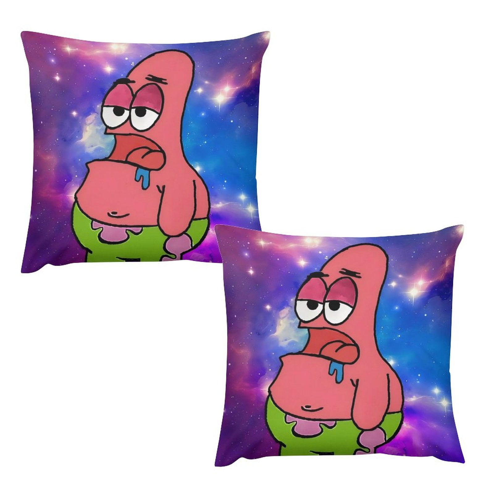 Patrick Star Cartoon Anime Soft Hug Pillowcase Reversible 18 "x18 ...