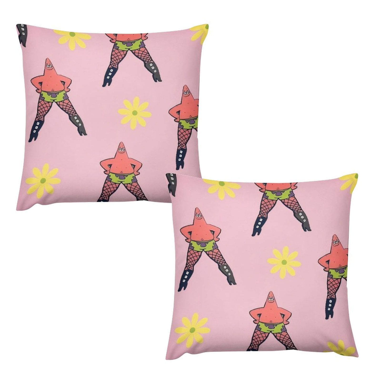 Patrick Star Cartoon Anime Soft Hug Pillowcase Reversible 20 "x20 ...