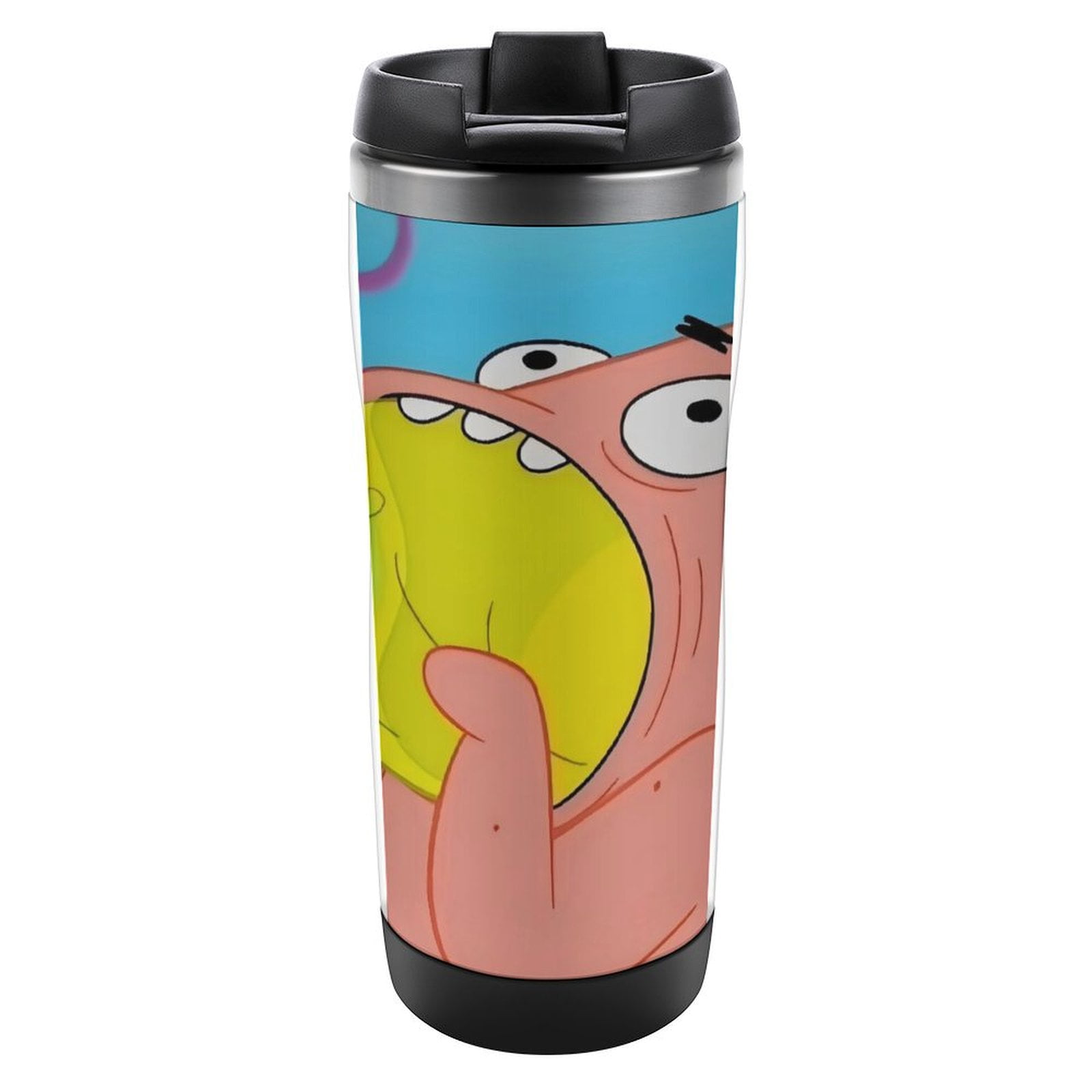 Patrick Star Cartoon Stainless Steel Thermos Cup with Lid One Size ...