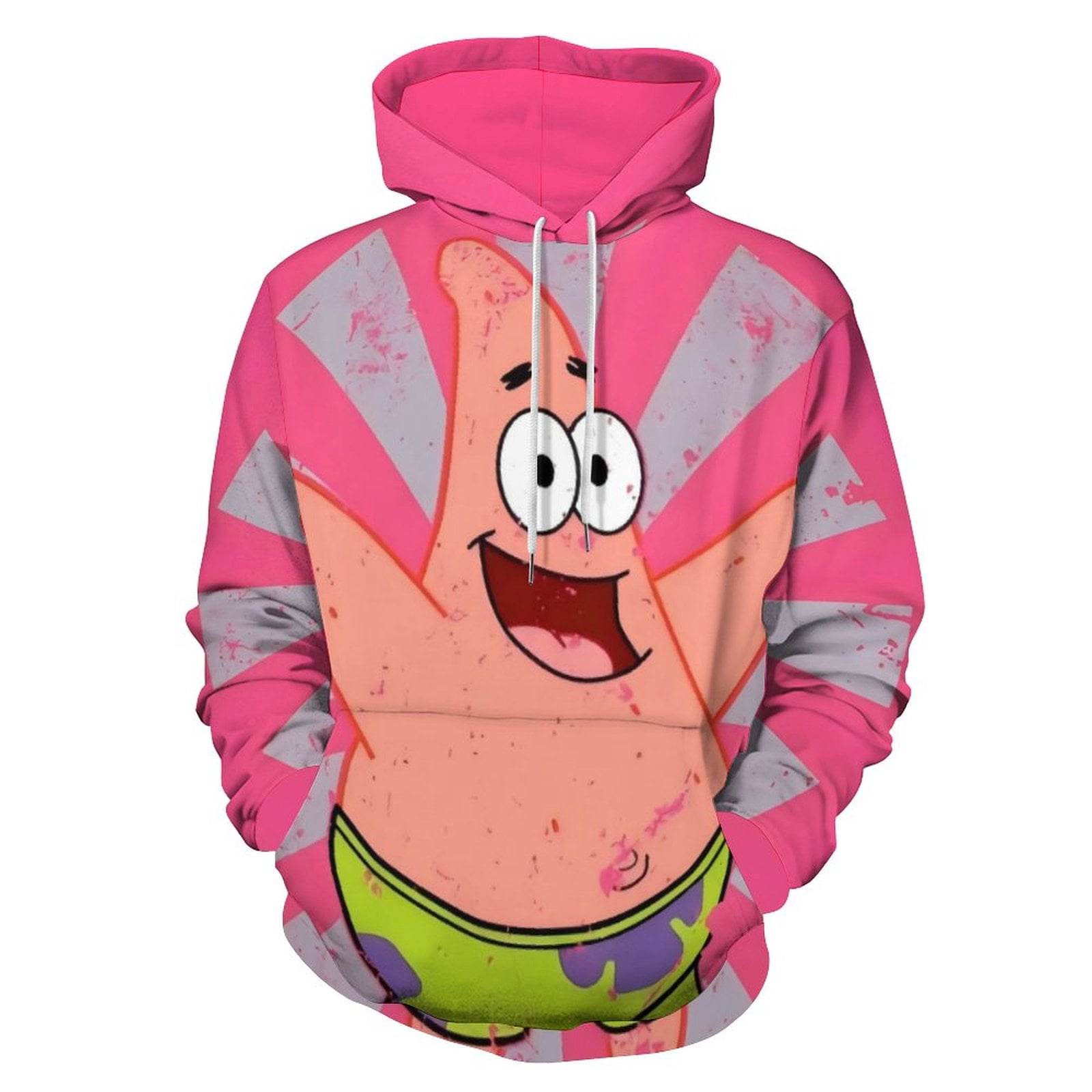 Patrick Star Cartoon Sweatshirt Anime Hoodie Full Print Suitable for ...