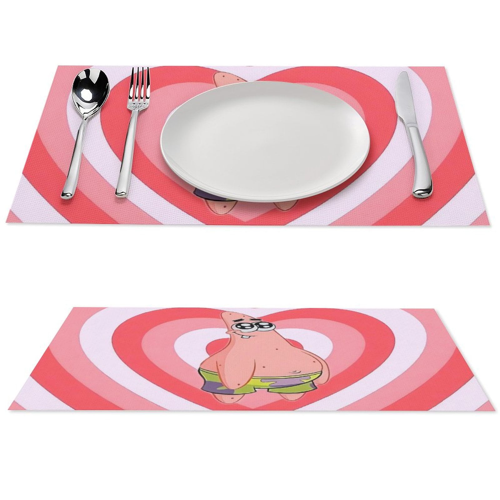 Patrick Star Cartoon placemats are suitable for indoor dining table ...