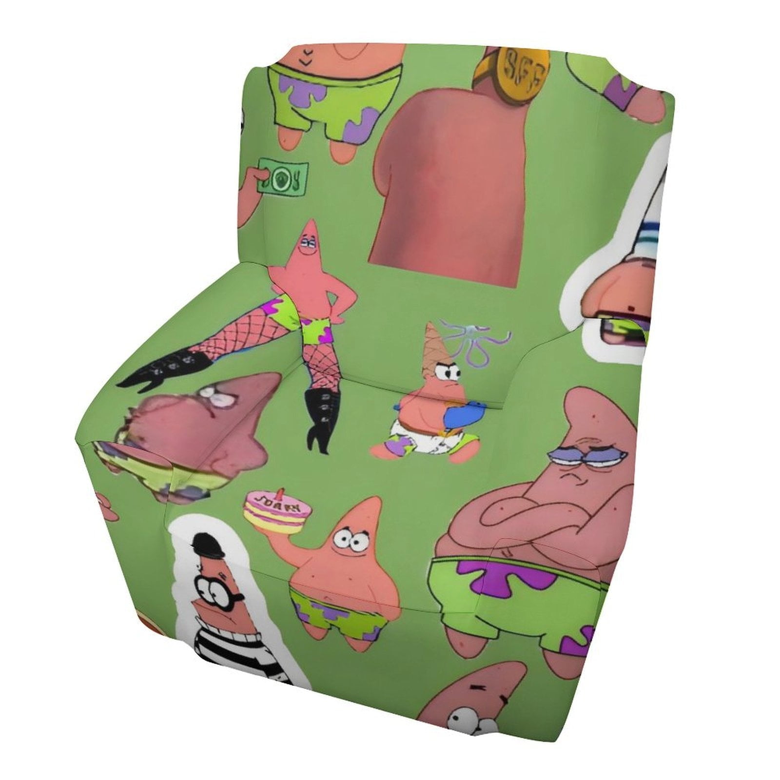 Patrick Star Cartoon slipcovers for chairs with arms - Walmart.com