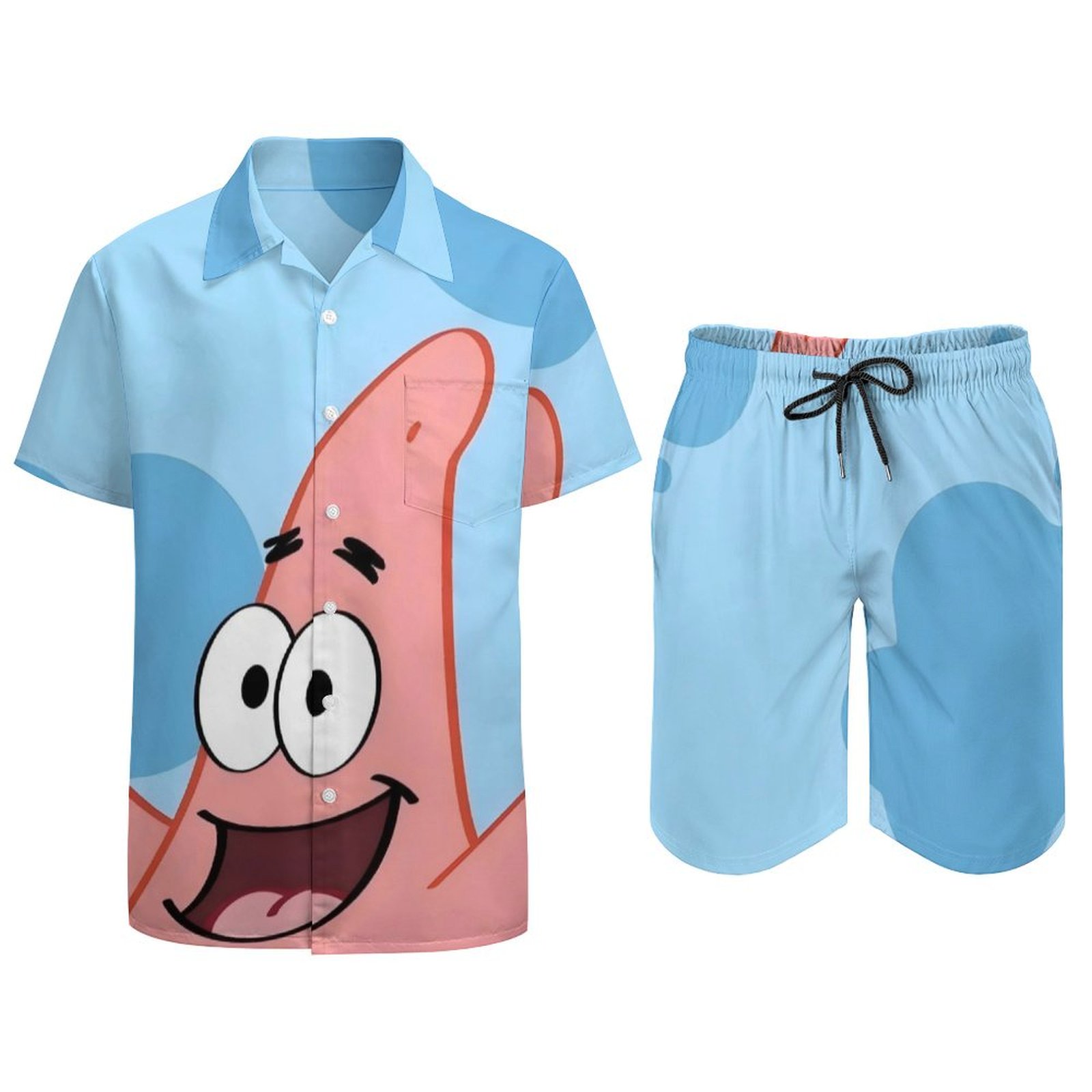 Patrick Star Men's casual shirt beach suit M - Walmart.com