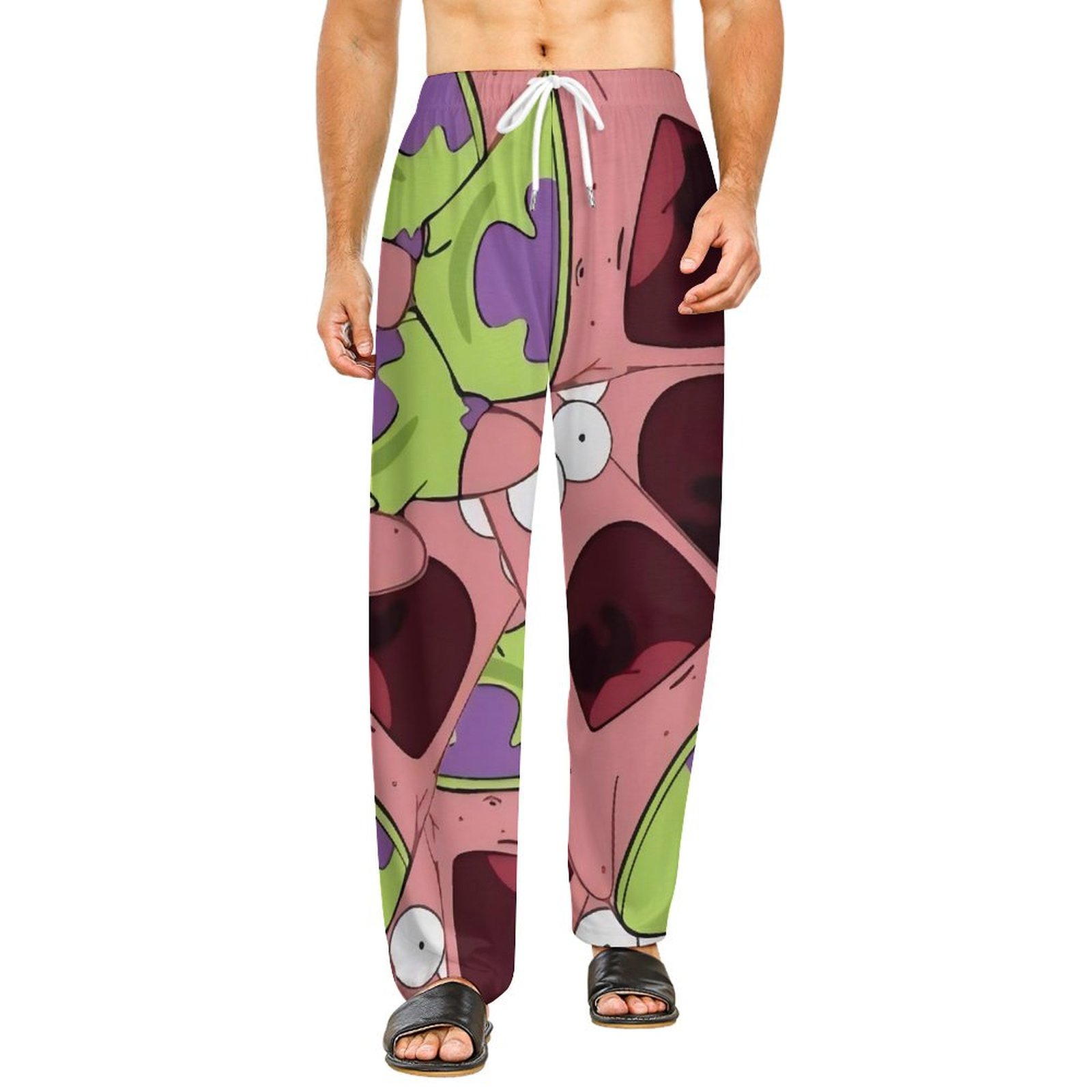 Patrick Star Men's elastic waist straight leg pajama pants L - Walmart.com