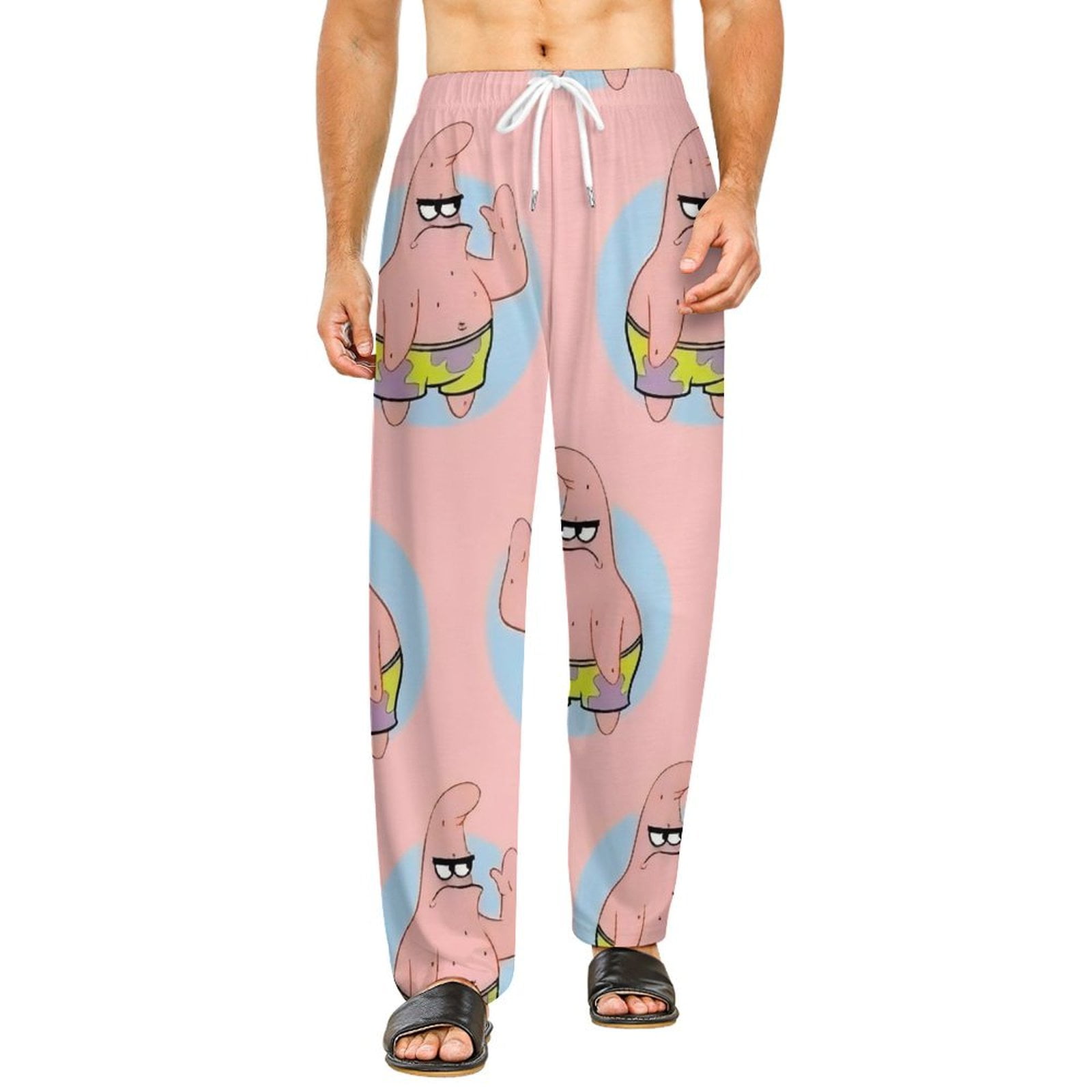 Patrick Star Men's elastic waist straight leg pajama pants S - Walmart.com