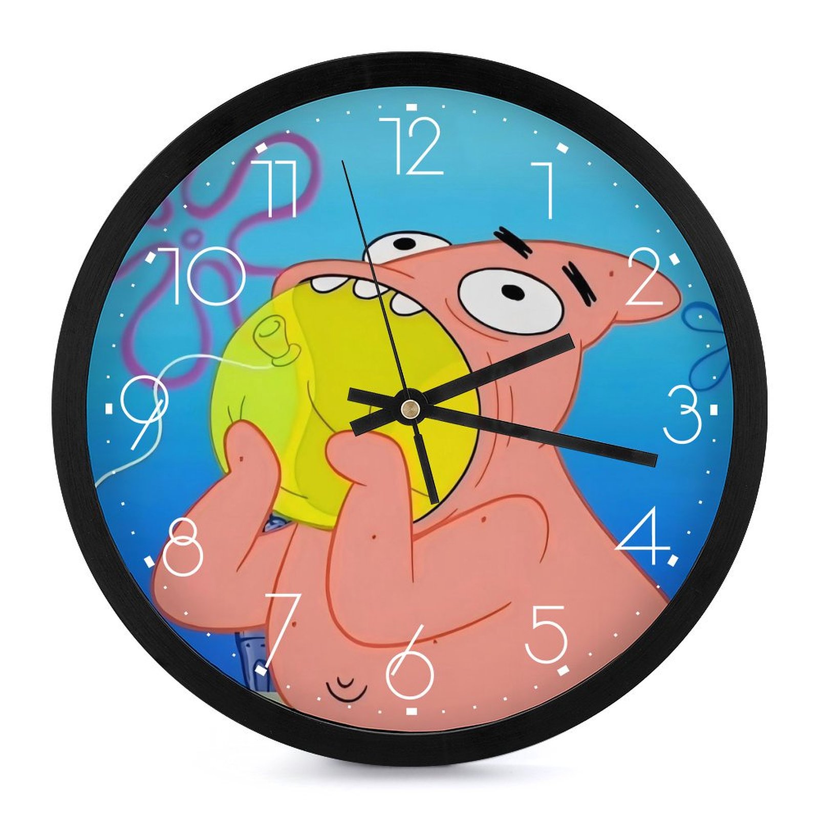 Patrick Star Round wall clocks battery operated decorative - Walmart.com