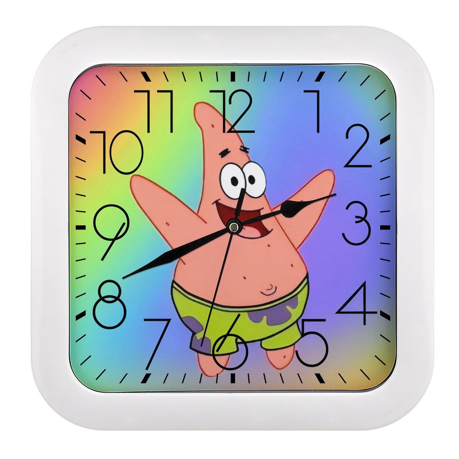 Patrick Star Square wall clock battery operated decorative - Walmart.com