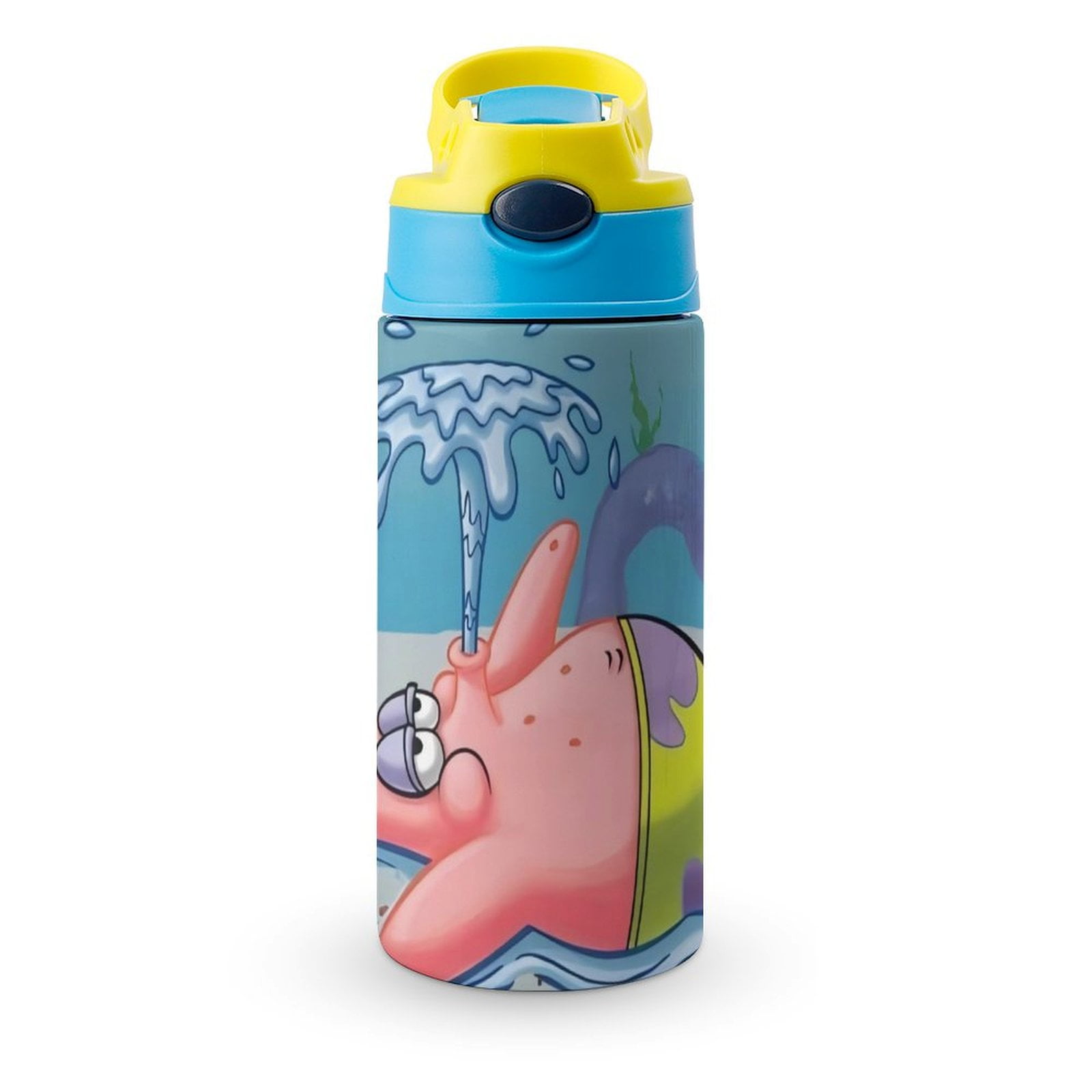 Patrick Star kids stainless steel water cup with straw 350ml - Walmart.com