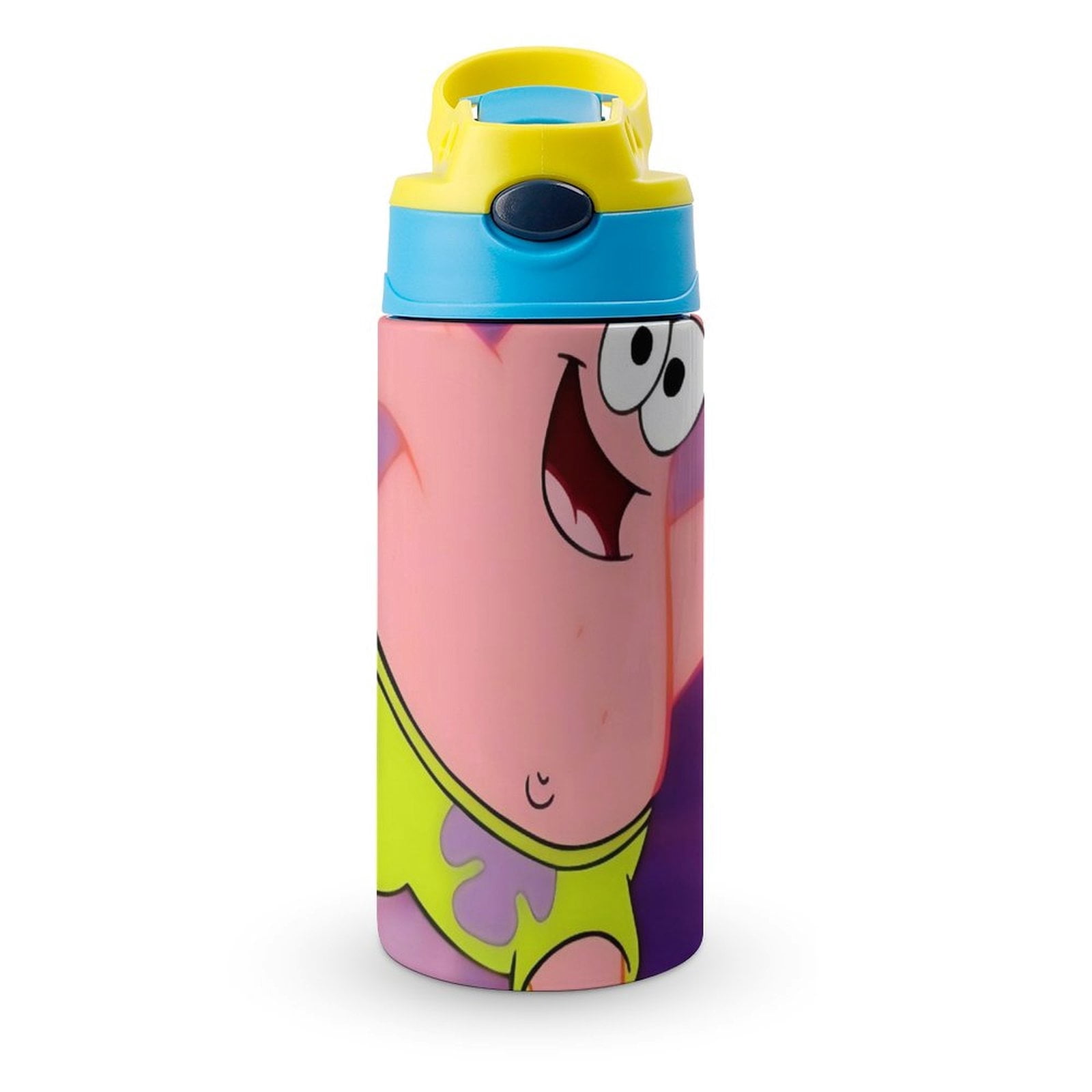 Patrick Star kids stainless steel water cup with straw 350ml - Walmart.com
