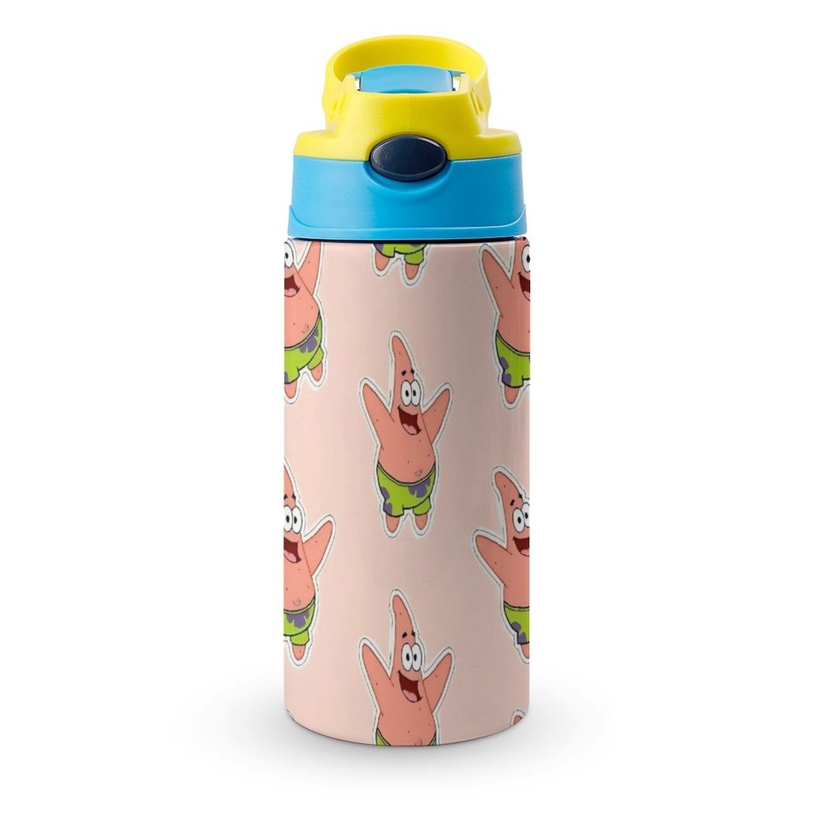 Patrick Star kids stainless steel water cup with straw 350ml - Walmart.com