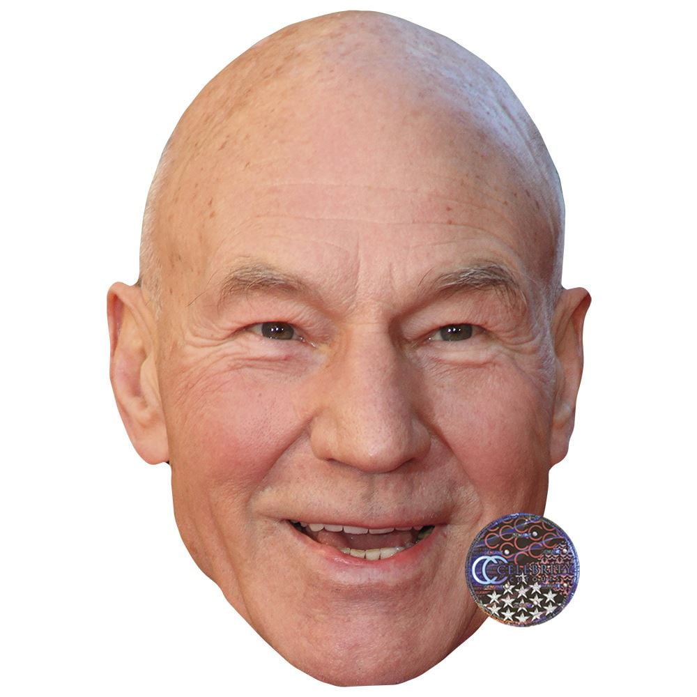 Patrick Stewart Flat Cardboard Face - Walmart Business Supplies