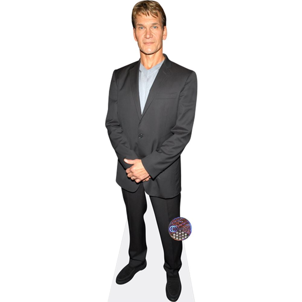 Patrick Swayze (Grey Suit) Mini Cardboard Cutout Standee - Walmart.com