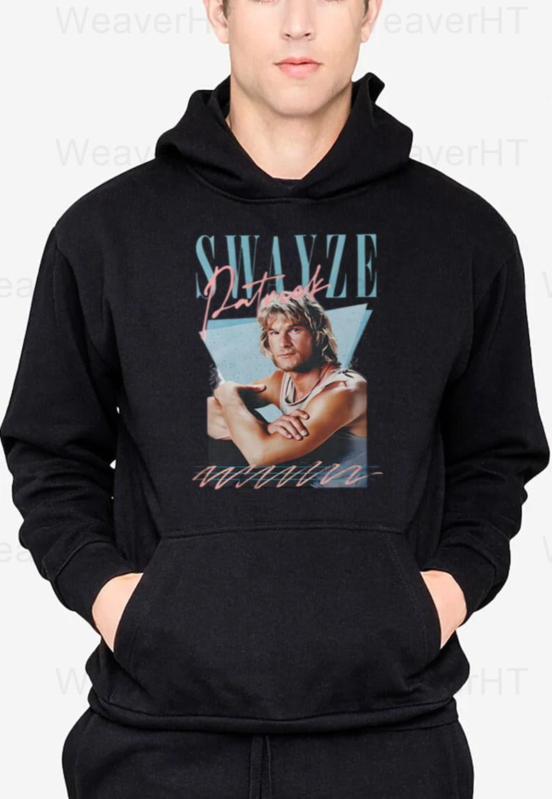 Patrick Swayze Vintage 80s Actor Celebrity Hollywood Retro Fan Graphic ...