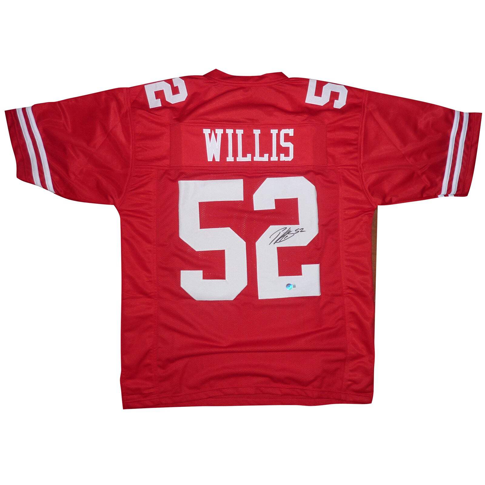Patrick Willis Autographed San Francisco (Red #52) Custom Jersey ...