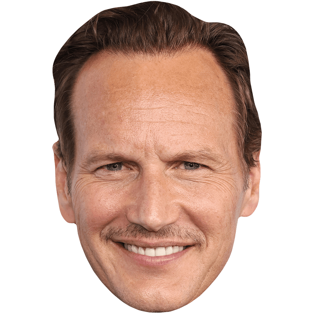 Patrick Wilson (Moustache) Celebrity Mask, Flat Card Face, Fancy Dress ...